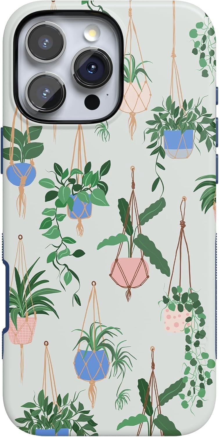 Casely iPhone 16 Pro Max Case | Hanging Around | Potted Plants Floral ...