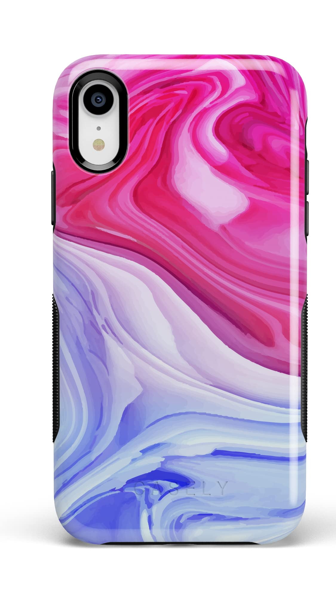 Casely iPhone XR Case | Land & Sea Marble Swirl Case - Walmart.com