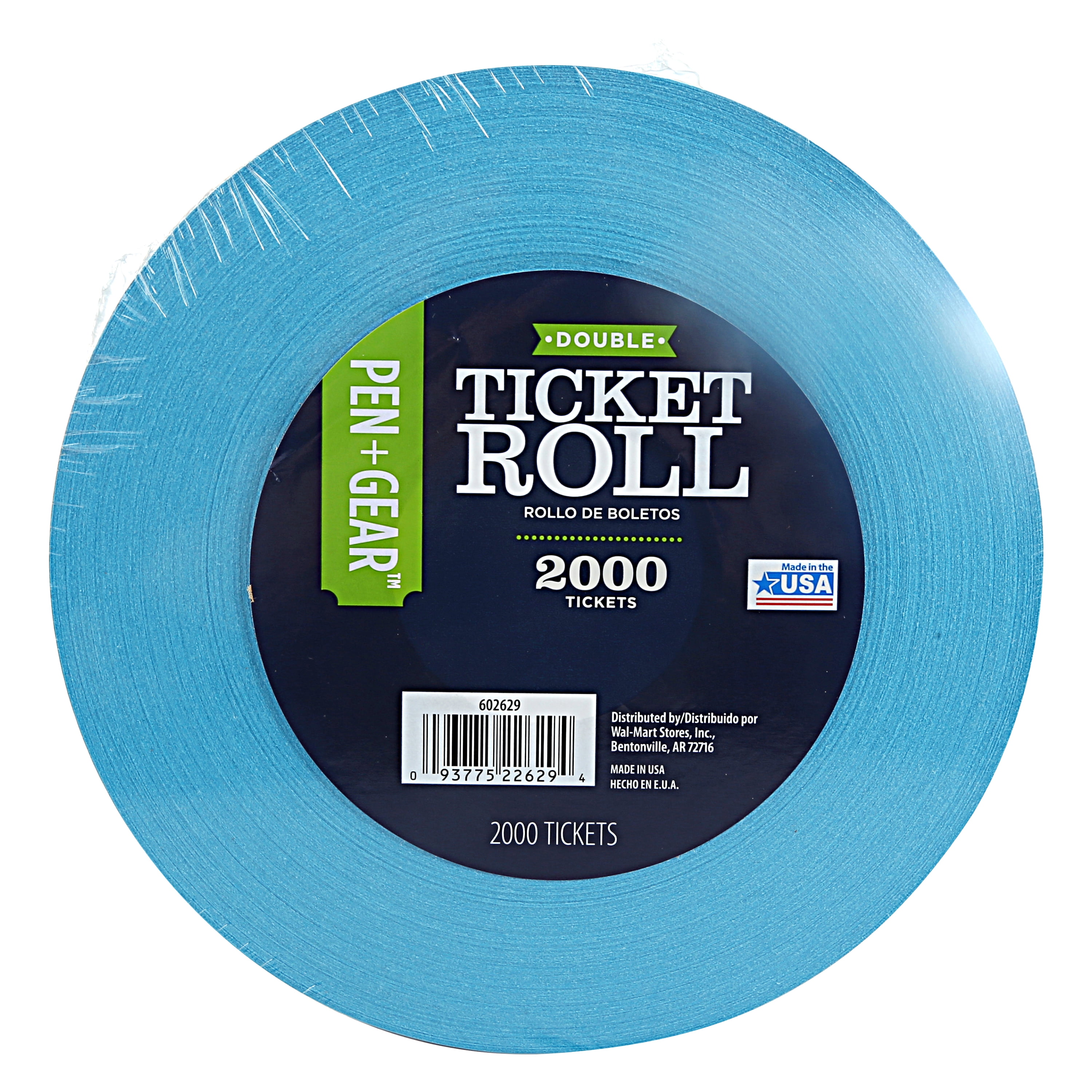 Casemate Double Ticket Roll, 2000-count, Assorted Colors - Walmart.com