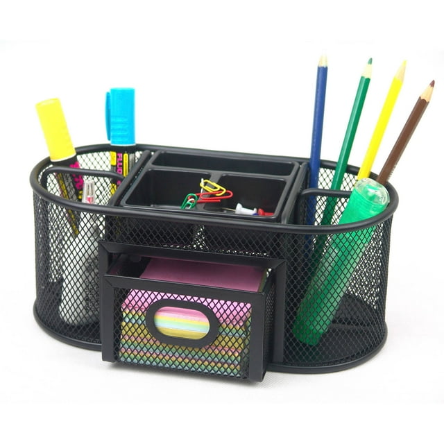 Casemate Wire Mesh Desk Organizer, Black - Walmart.com