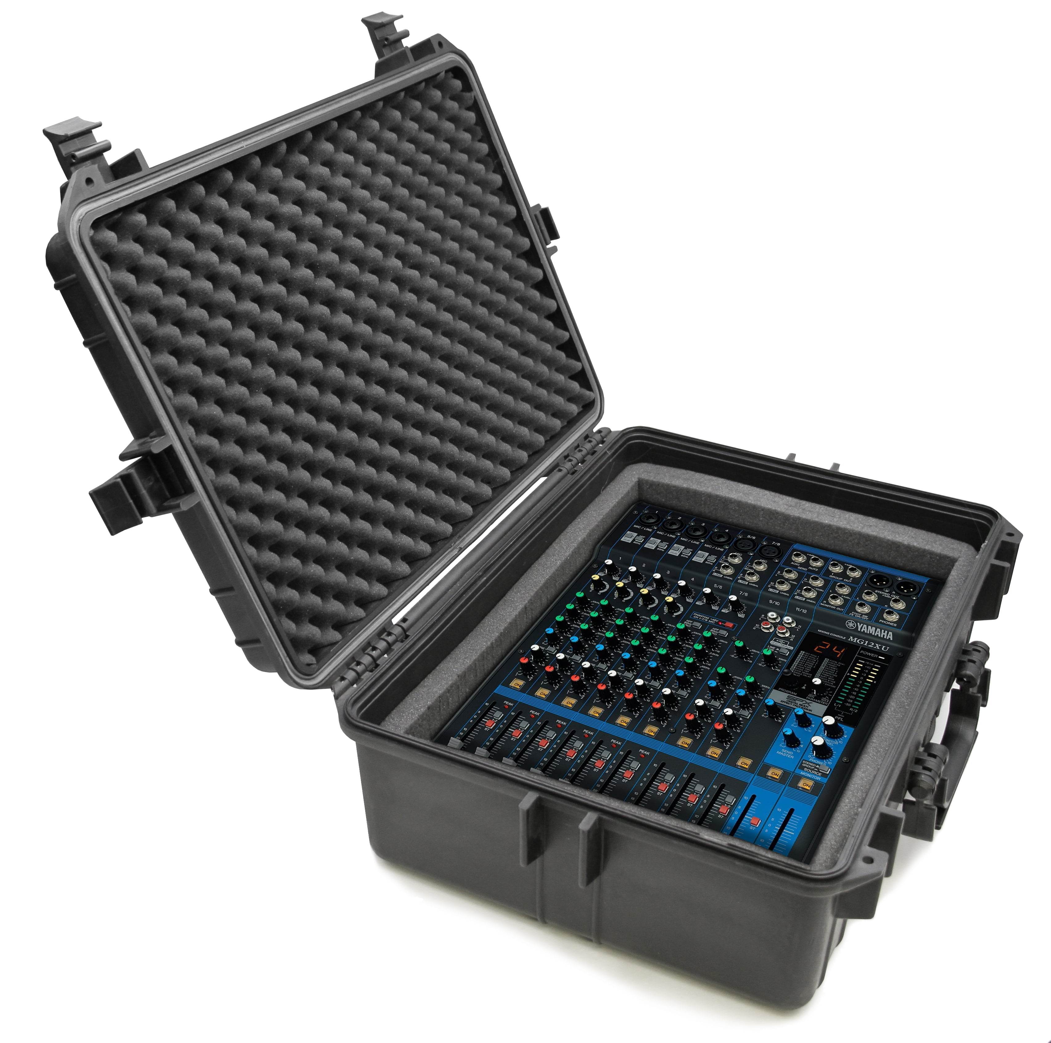 Casematix Waterproof Audio Mixer Case fits Yamaha MG12XU 12 Channel ...