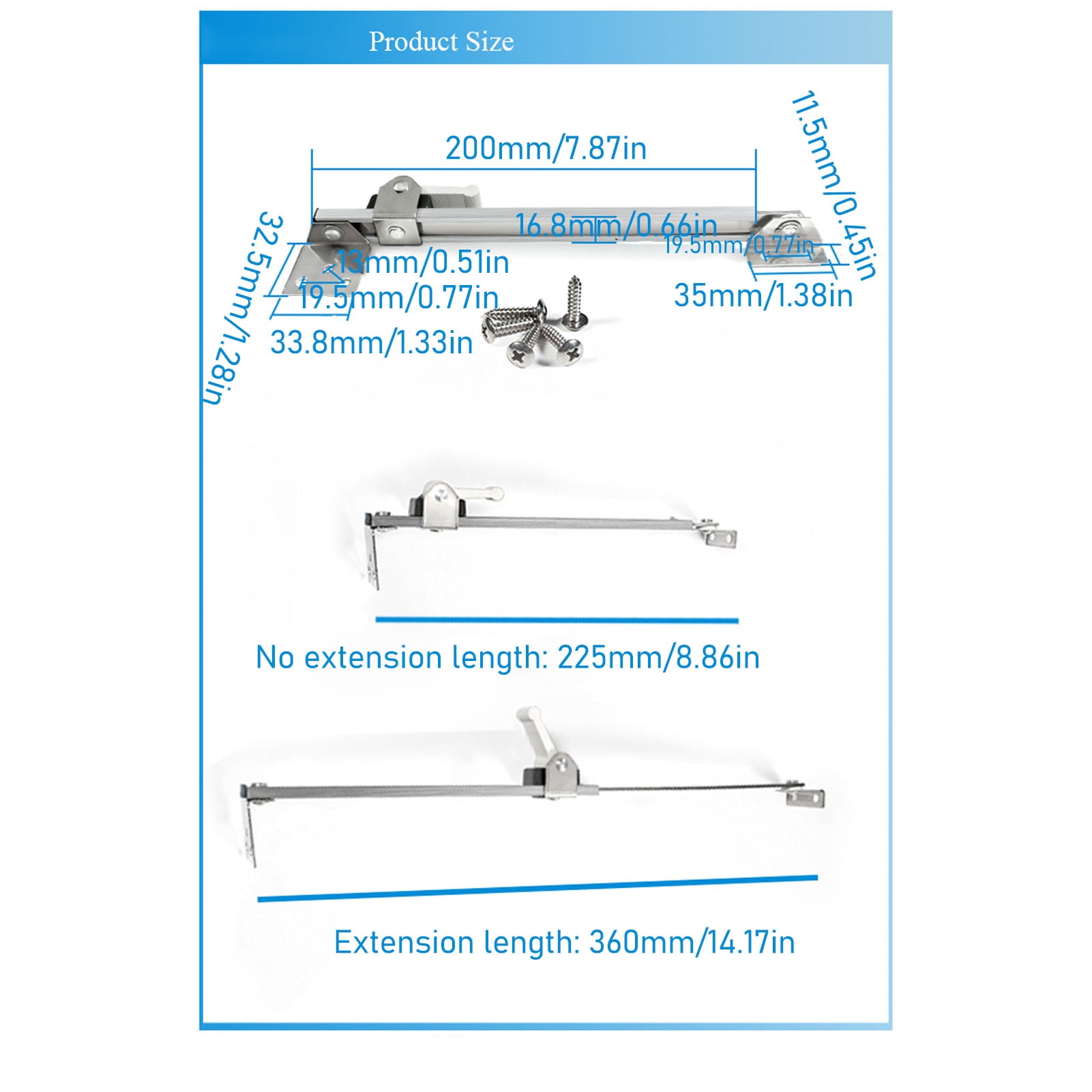 Casement Window Hinges: Secure & Durable Window Stay Lock For Family ...