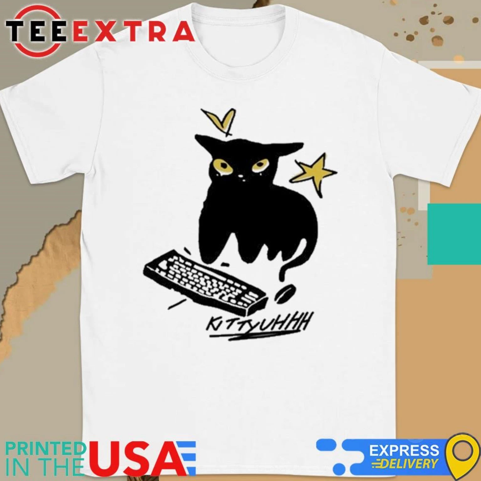 Caseoh Games Wearing Kittyuhhh Shirt Unisex All Size - Walmart.com