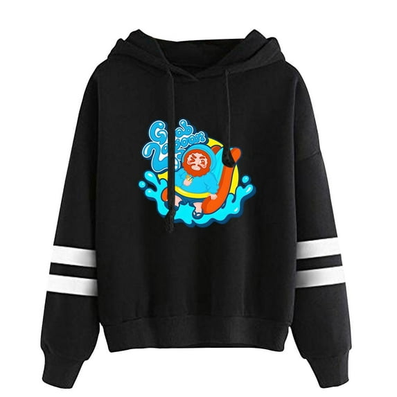 Caseoh Goob Lagoon Hoodie Unisex Pocketless Double Bar Sleeve ...