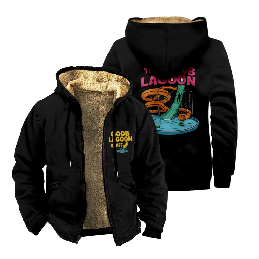 Caseoh Goob Lagoon Staff Zipper Jacket Long Sleeve Winter Parka Women ...