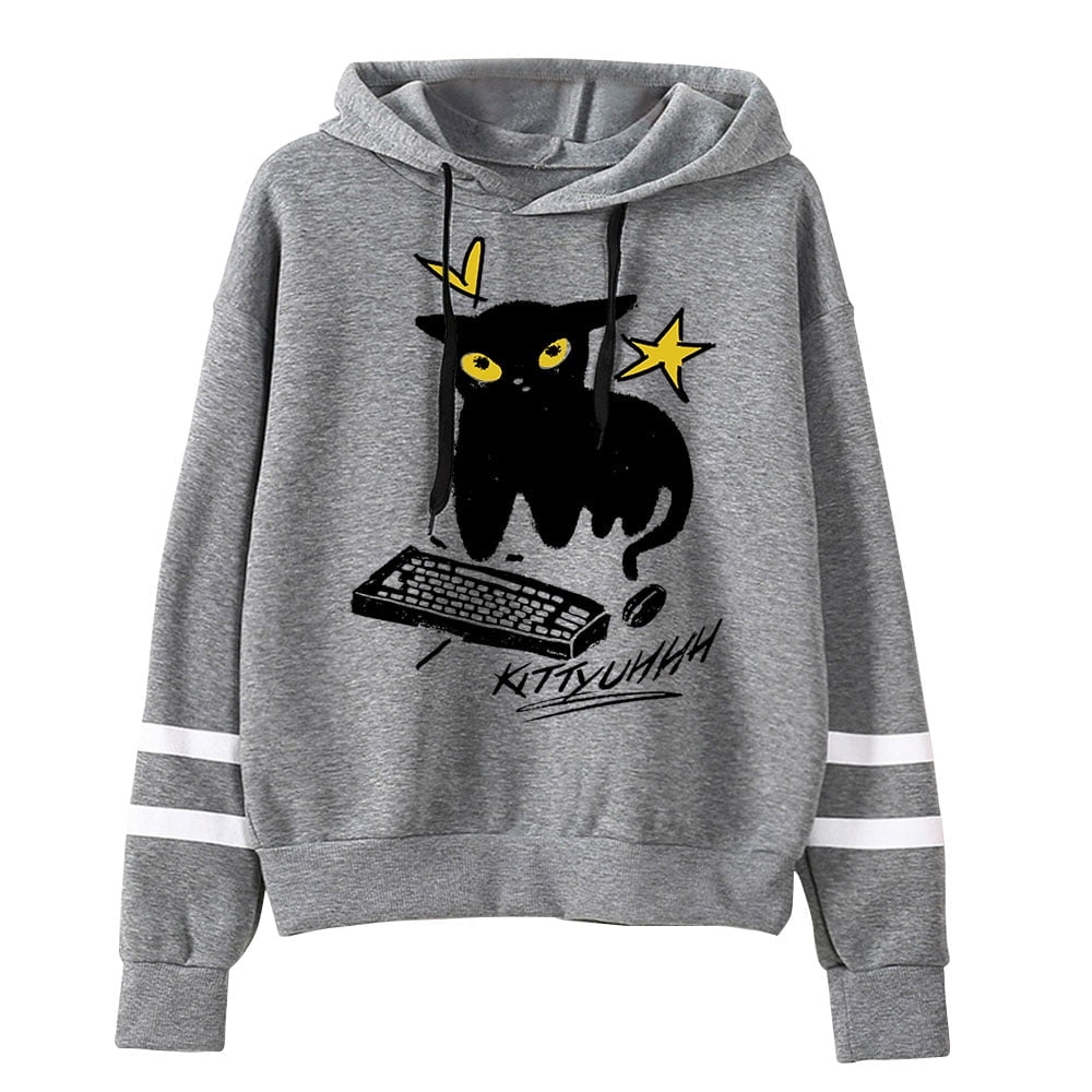 Caseoh Kittyuh Merch Hoodies Unisex Pocketless Sweatshirts Fashion Long ...