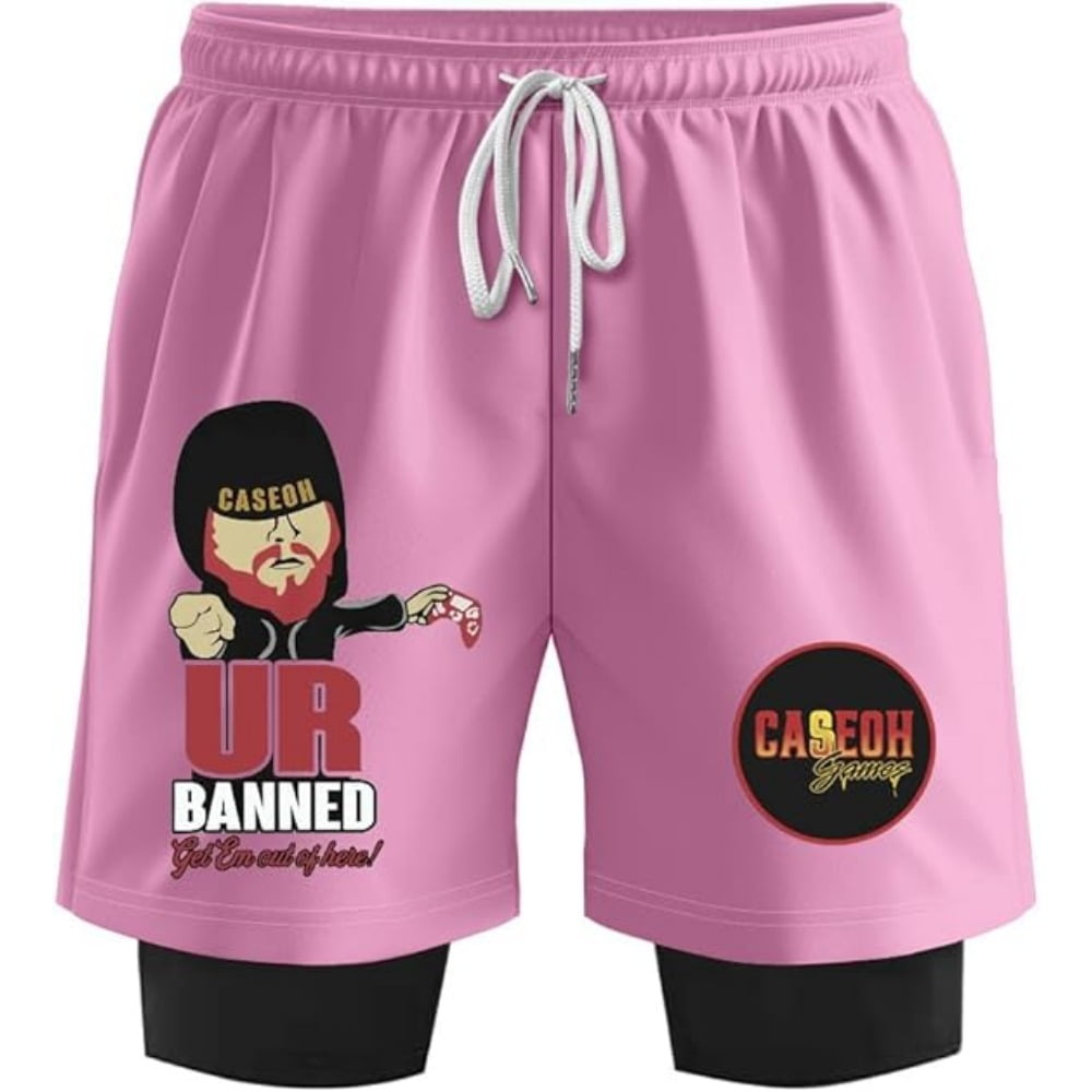 Caseoh Your're Banned Ur Banned Sweatshorts Women Men Short Basketball ...