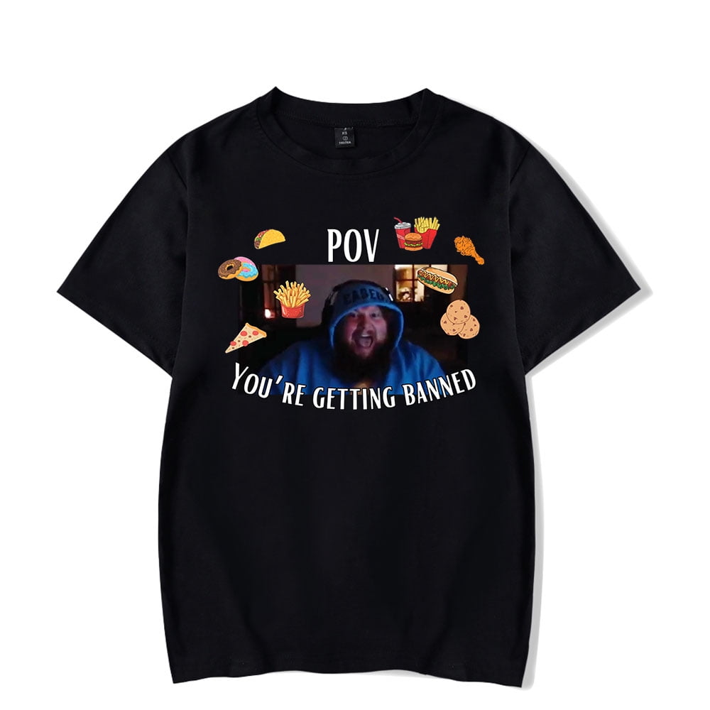 Caseoh Your're Getting Banned T-Shirt Merch Men Short Sleeve Women ... Caseoh Your're Getting Banned T-Shirt Merch Men Short Sleeve Women ...