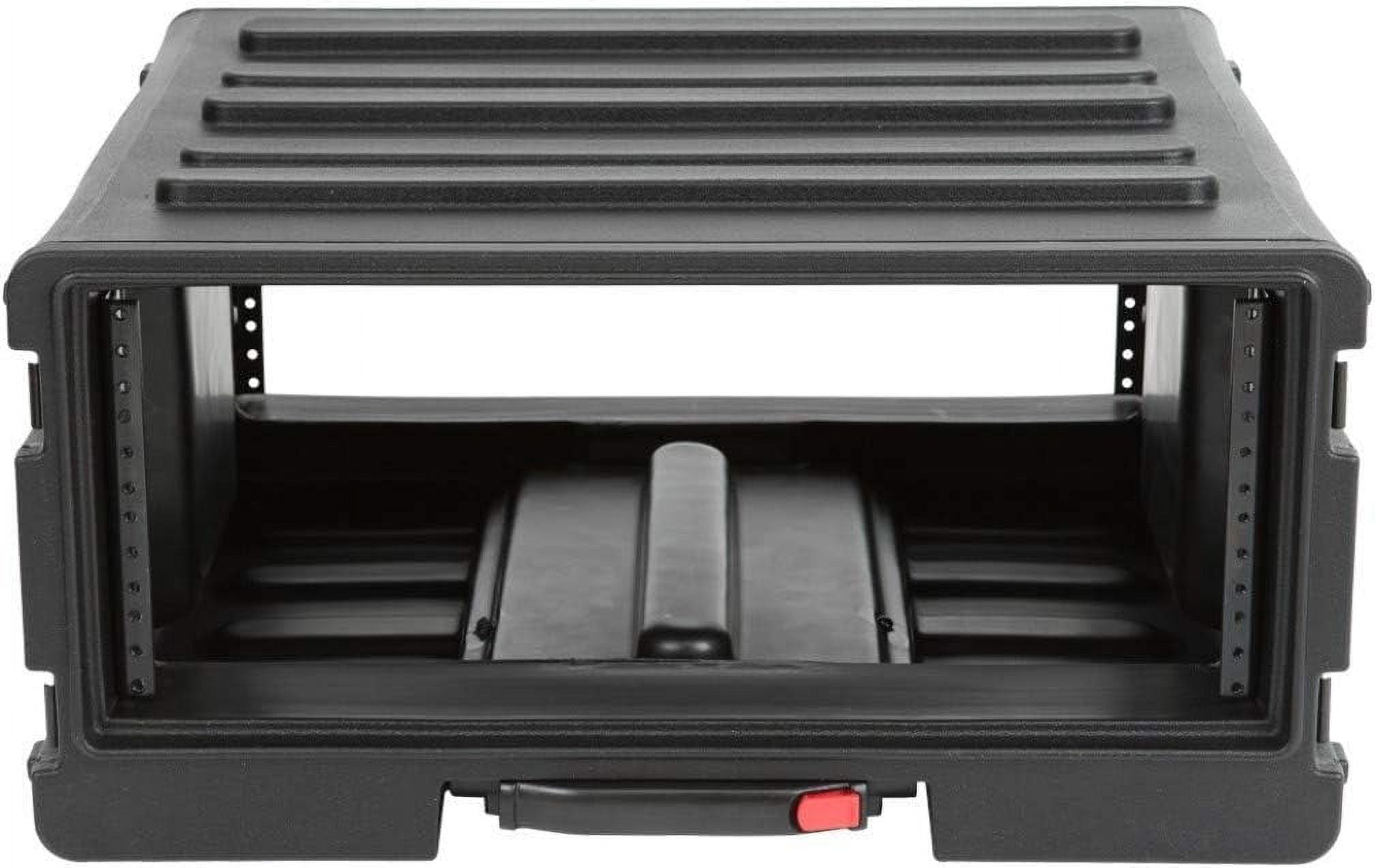 Cases 1-R4UW 4U Roto Rolling Rack, Pull Handle, Back Lid Mounted Wheels ...