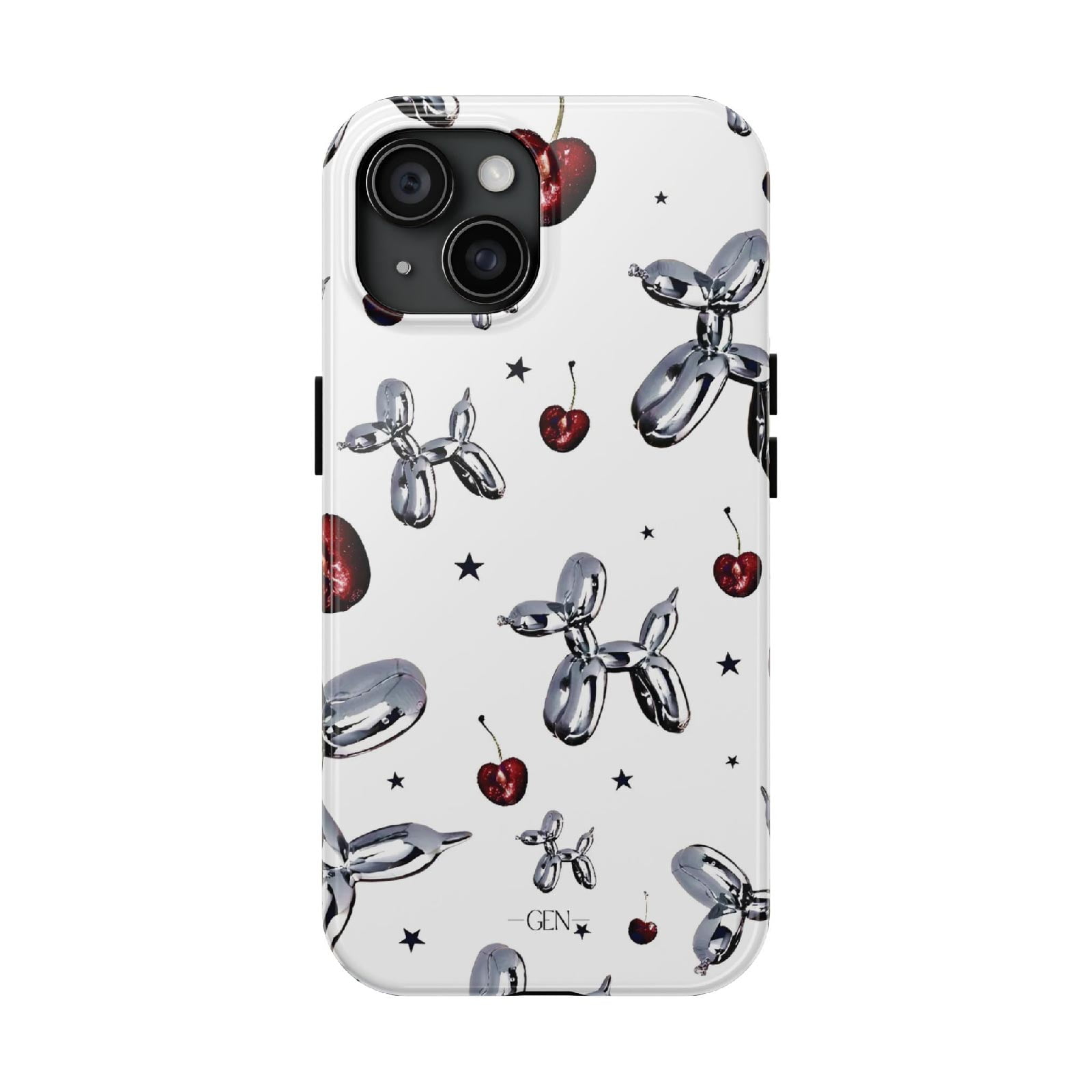 Cases Cover, Balloon Dog & Cherry Tough Phone Case – Dual Layer Pop Art ...