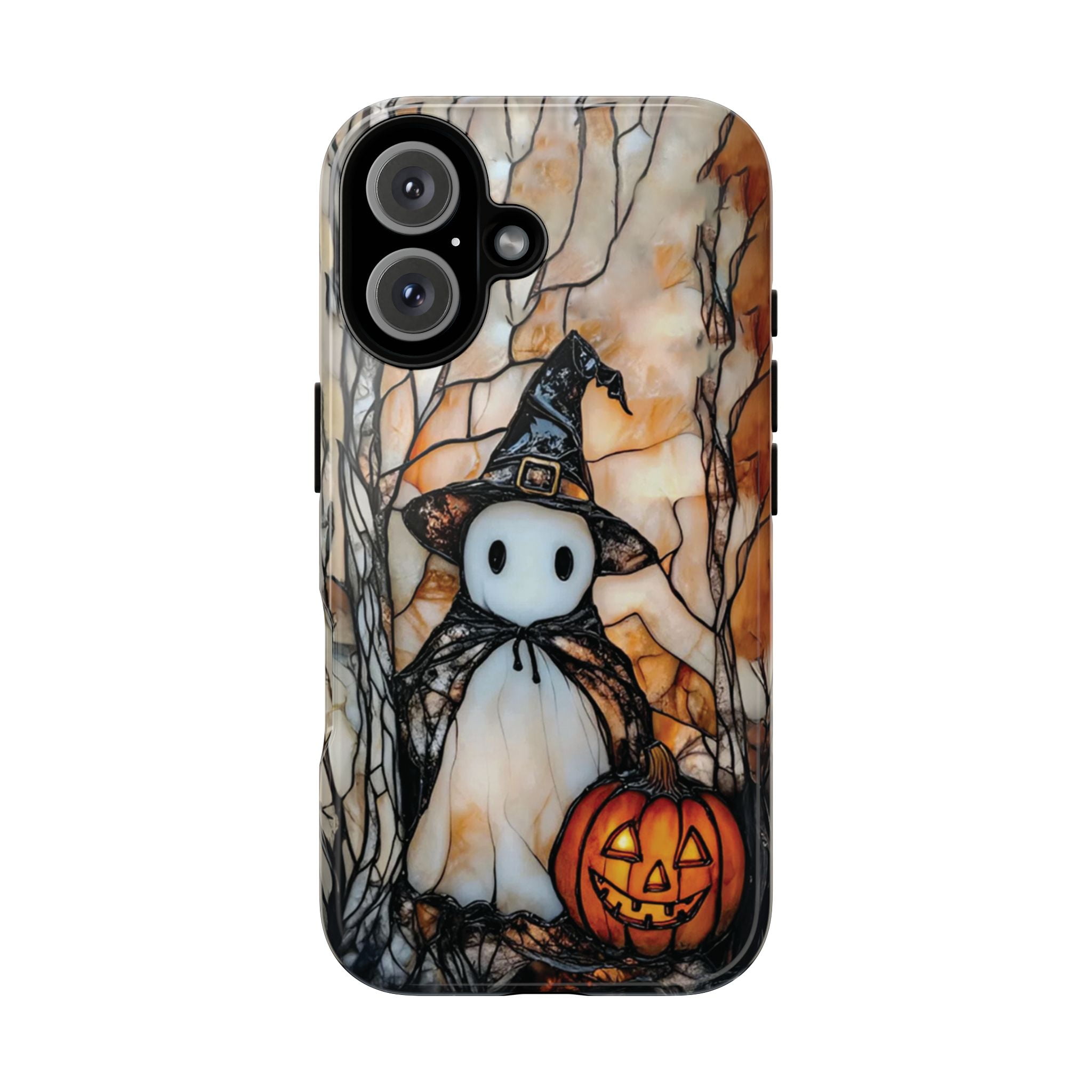 Cases Cover, Halloween Staind Glass Ghost Witch Pumpkin cute Phone Case ...