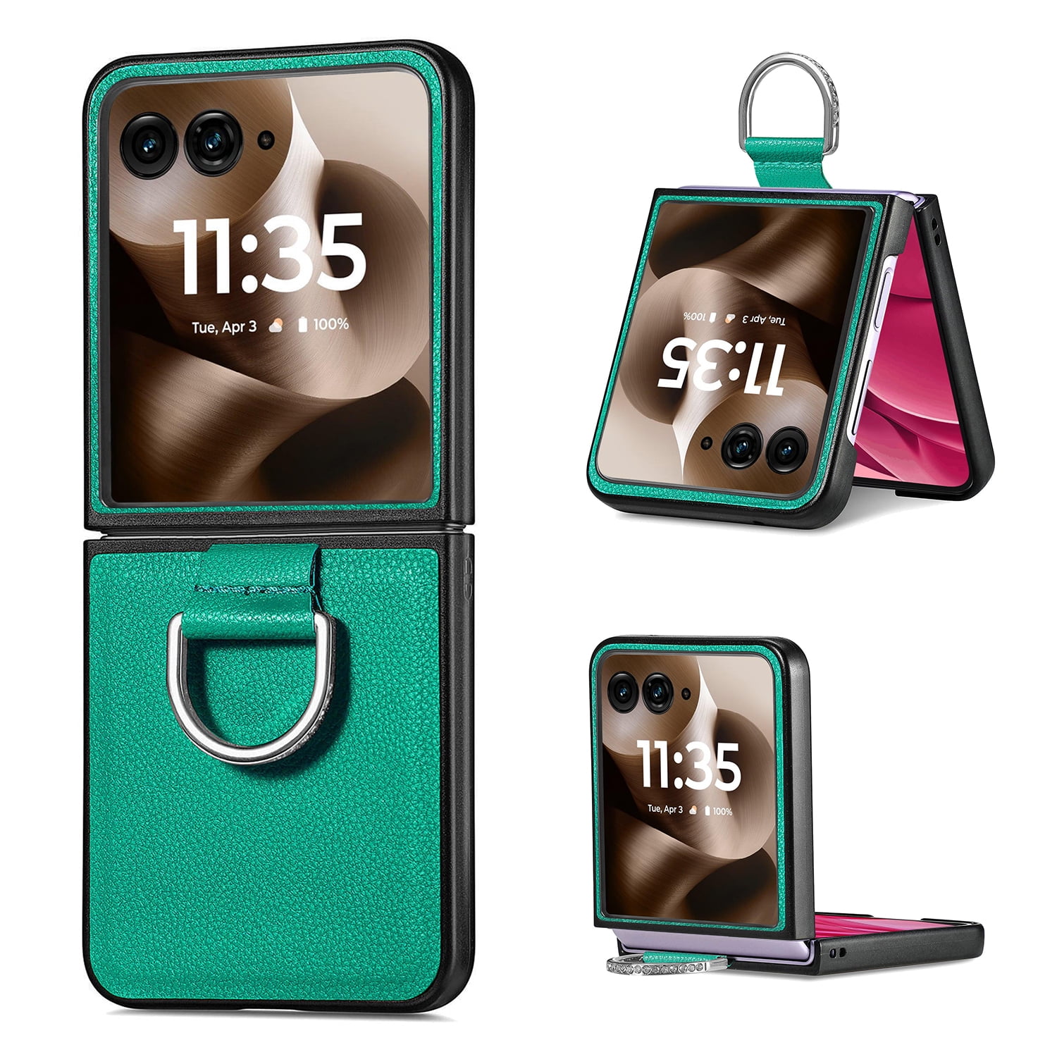 Cases for Motorola Razr 60 Ultra / Razr Ultra 2025 Case with Ring, Hard ...