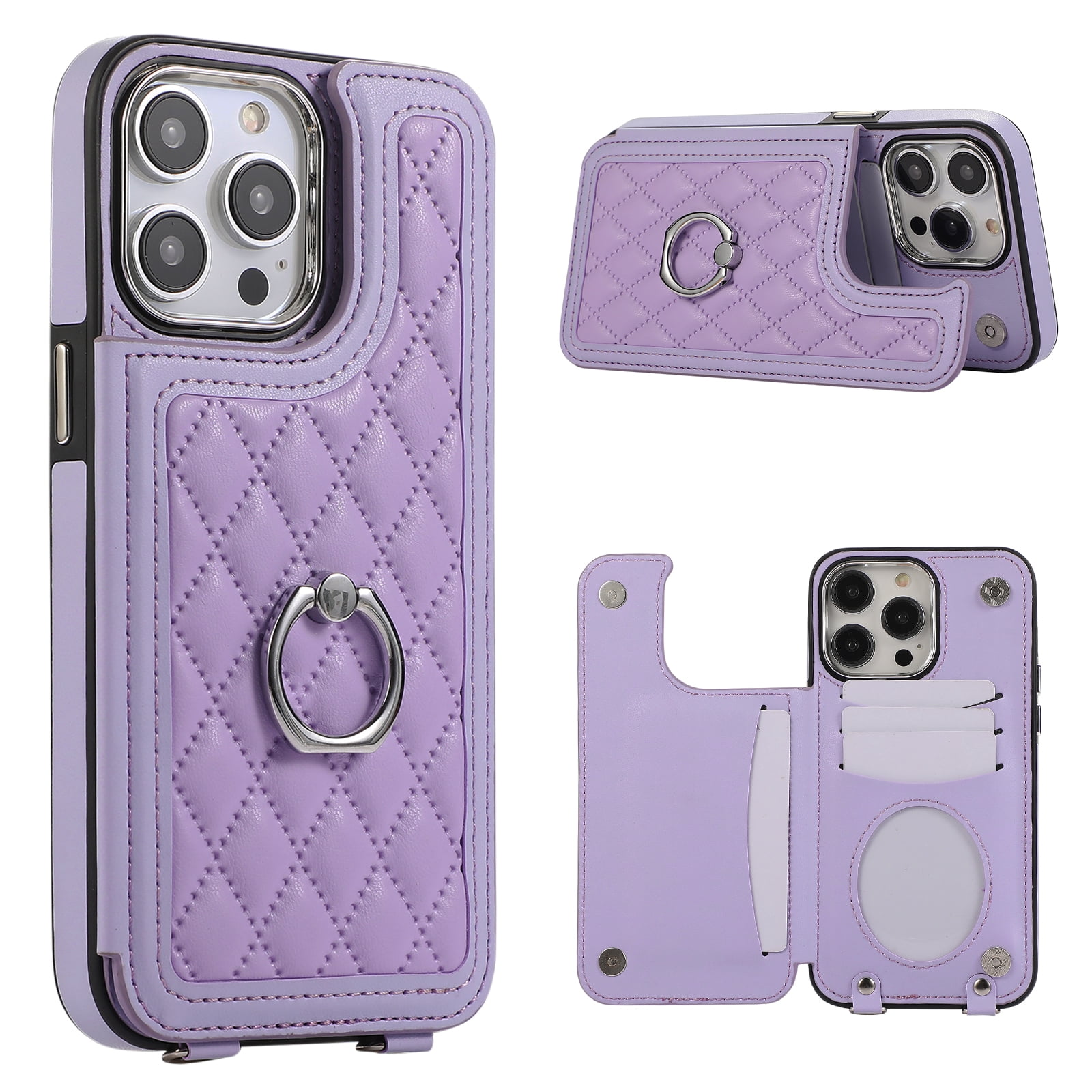 Cases for iPhone 11 Flip Wallet Case with Card Holder Retro PU Leather ...