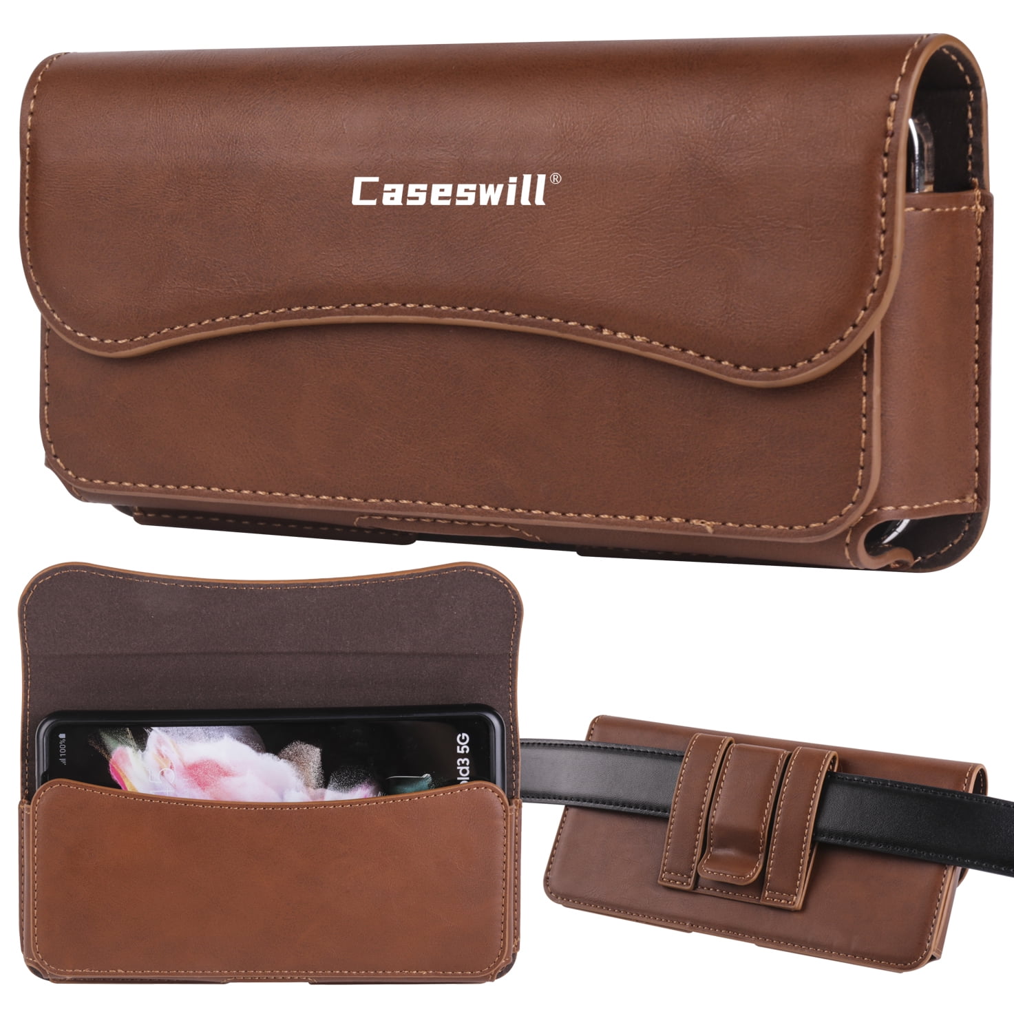 Caseswill For iPhone 12 Pro Max Case Premium Leather Phone ID Card ...