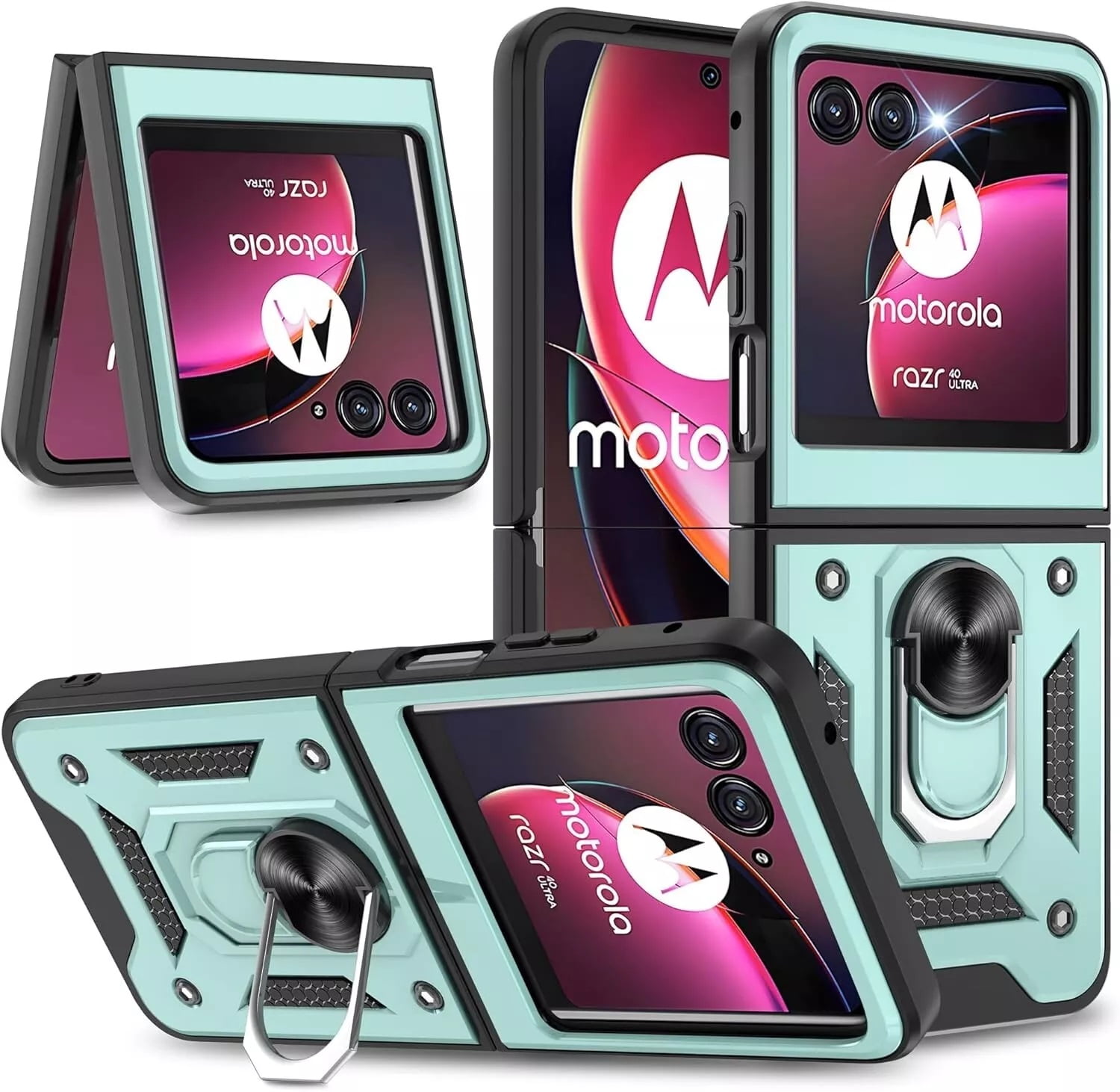 Caseswill for Motorola Razr (2024) Case Heavy Duty Shockproof with 360 ...