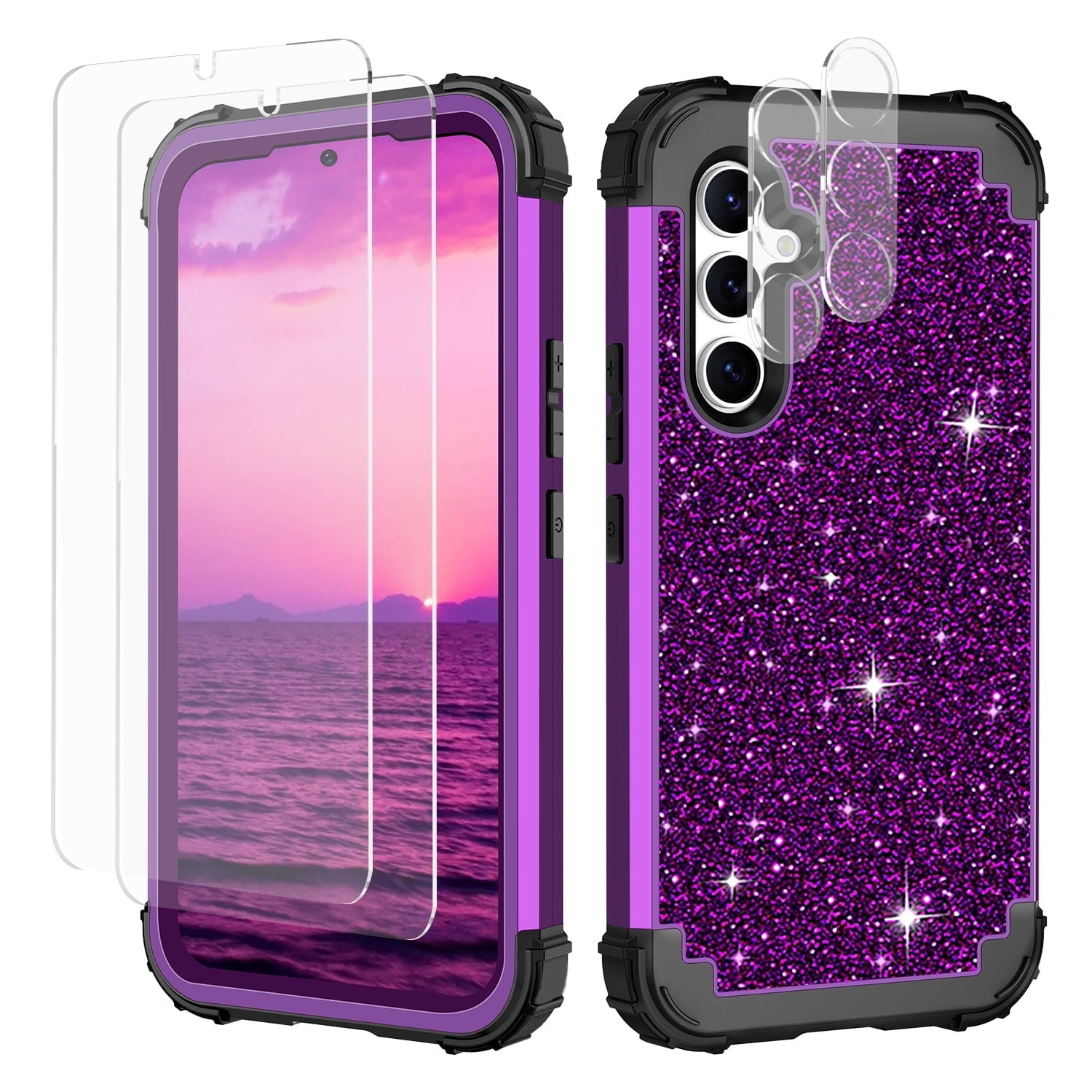 Casetego for Galaxy A54 5G Case with 2 Tempered Glass Screen Protector+ ...