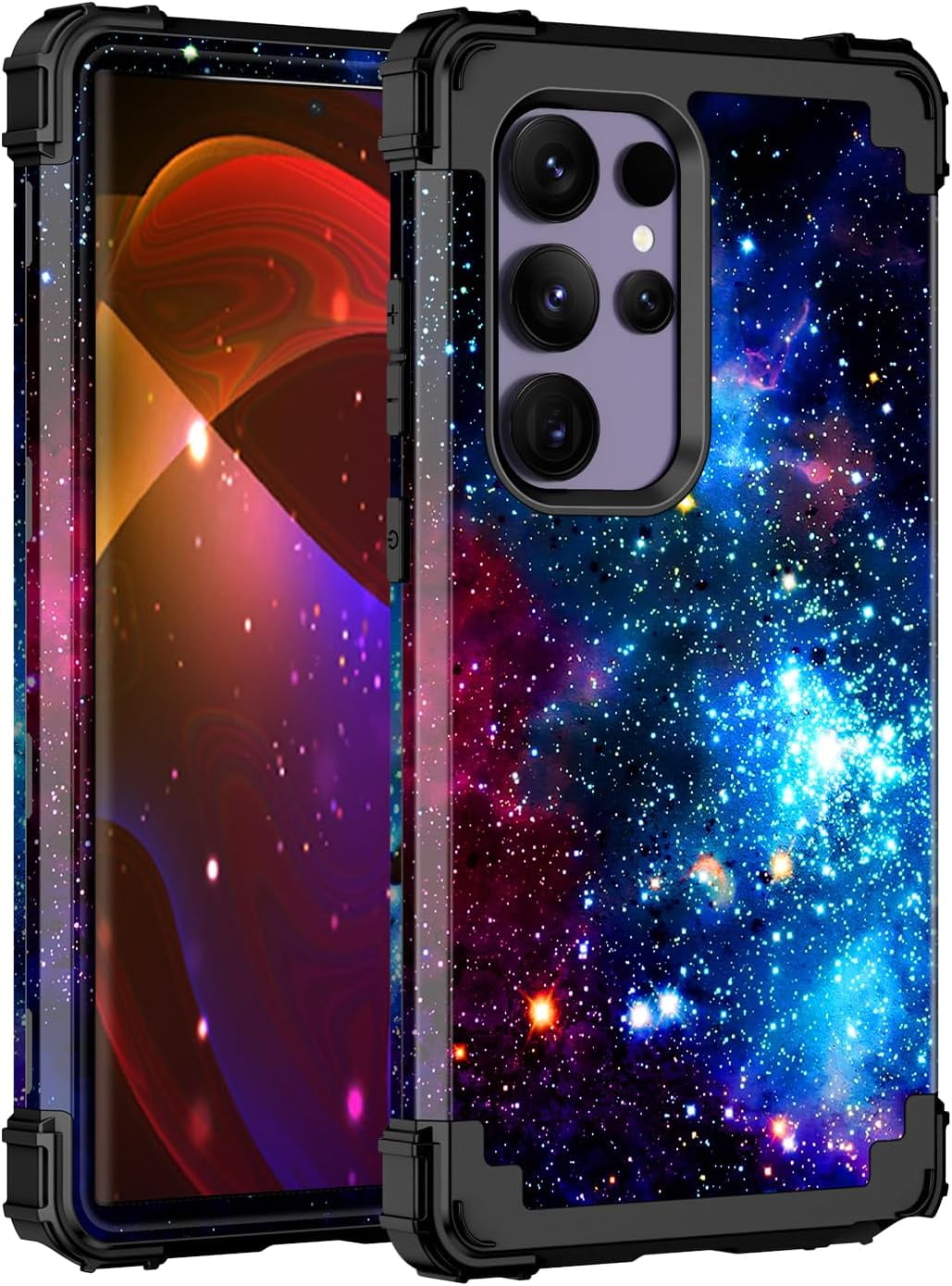 Casetego for Galaxy S24 Ultra 5G Case,Glow in The Dark Three Layer Heavy Duty Shockproof ...