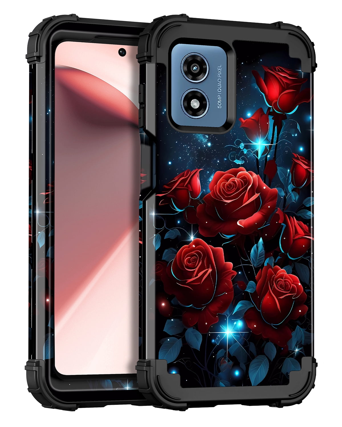 Casetego for Moto G 5G 2024 Case,Glow in The Dark Three Layer Heavy ...