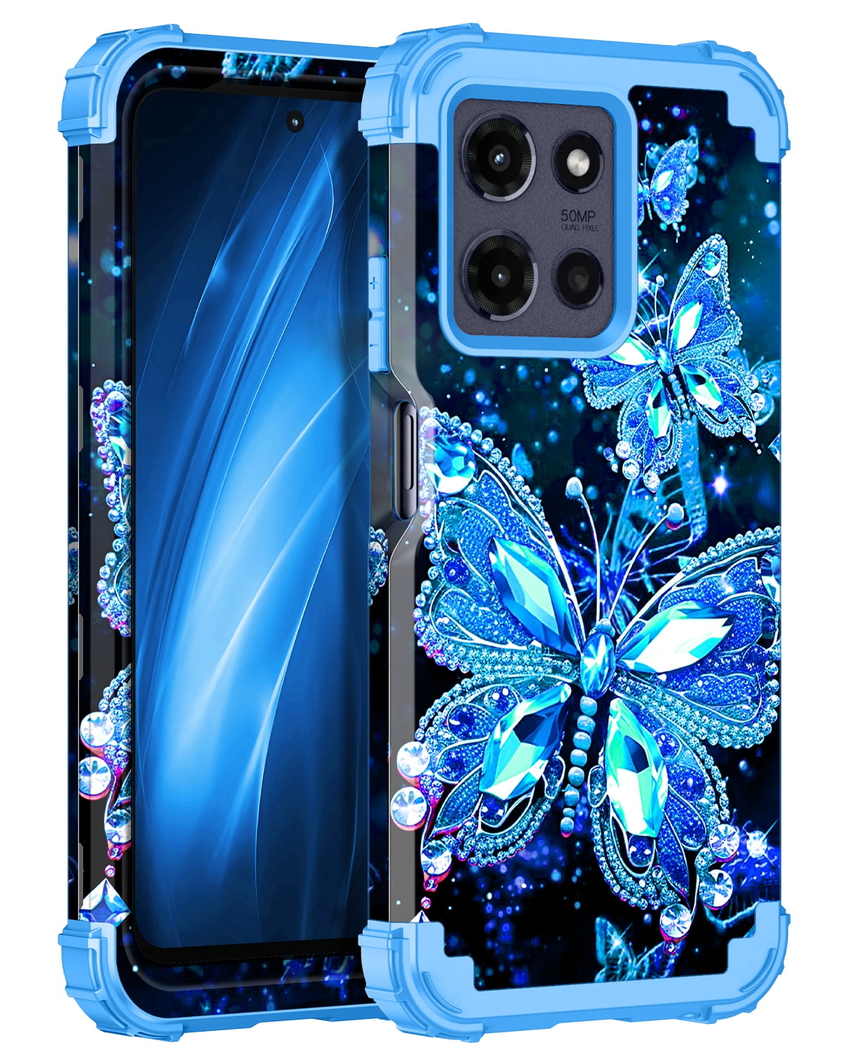 Casetego for Moto G Power 5G 2025 Case,Glow in The Dark Three Layer ...