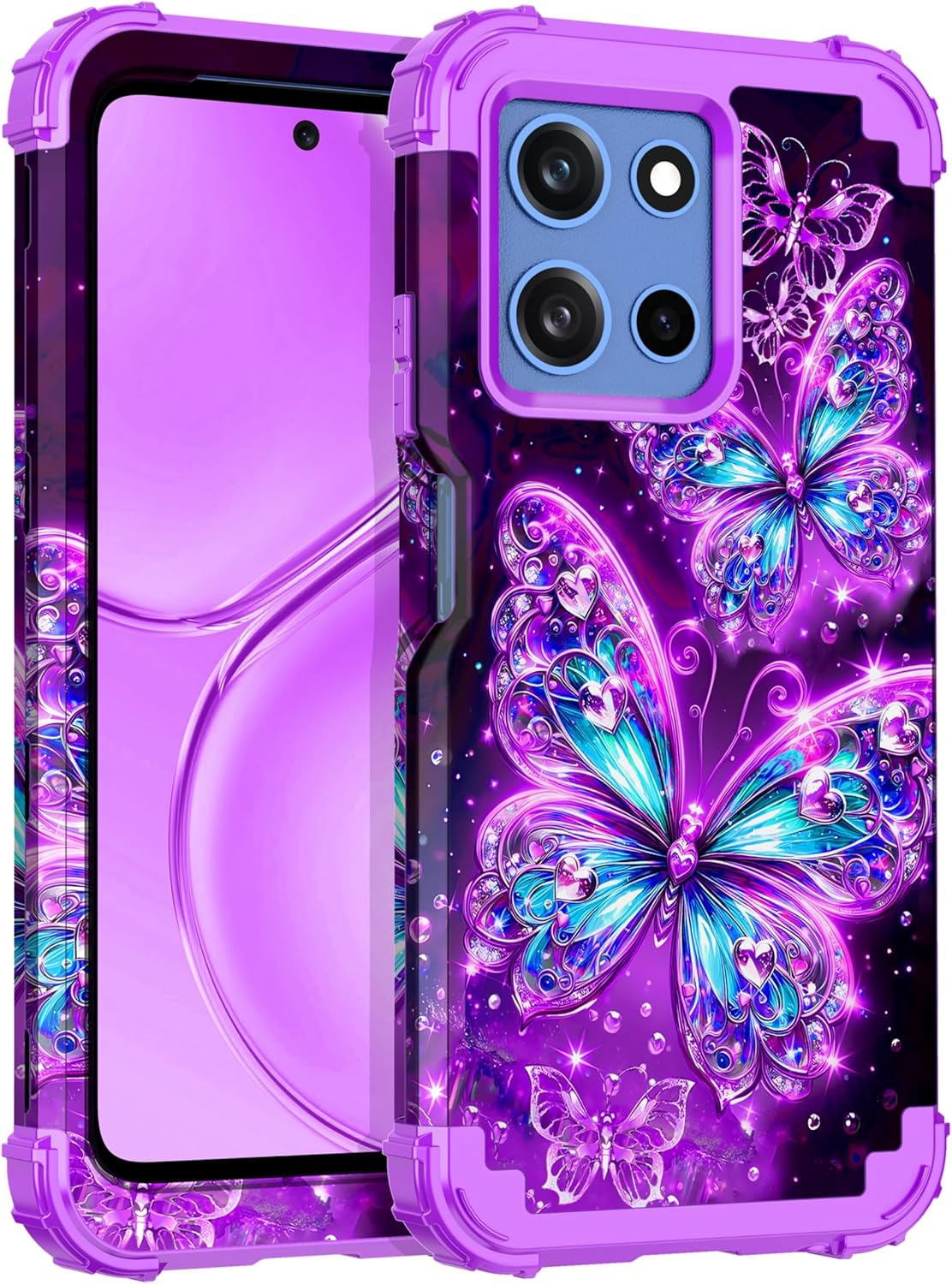 Casetego for Motorola G 5G 2025 Case,Glow in The Dark Three Layer Heavy ...