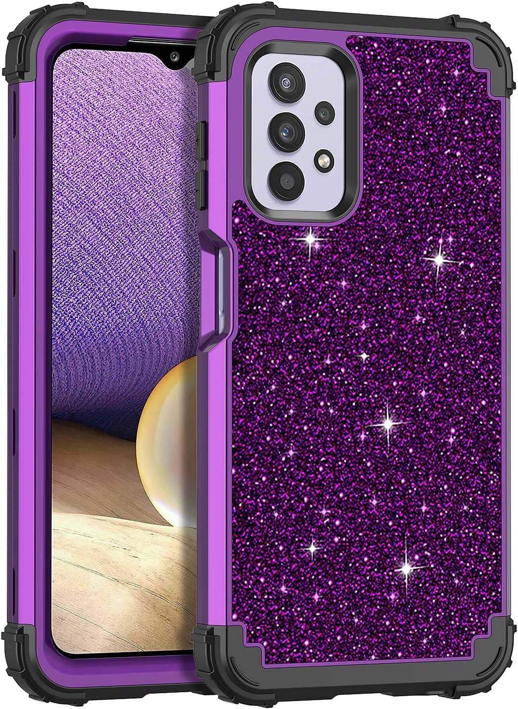 Casetego Phone Case for Samsung Galaxy A32 5G 2021/A12 2020,Glitter ...