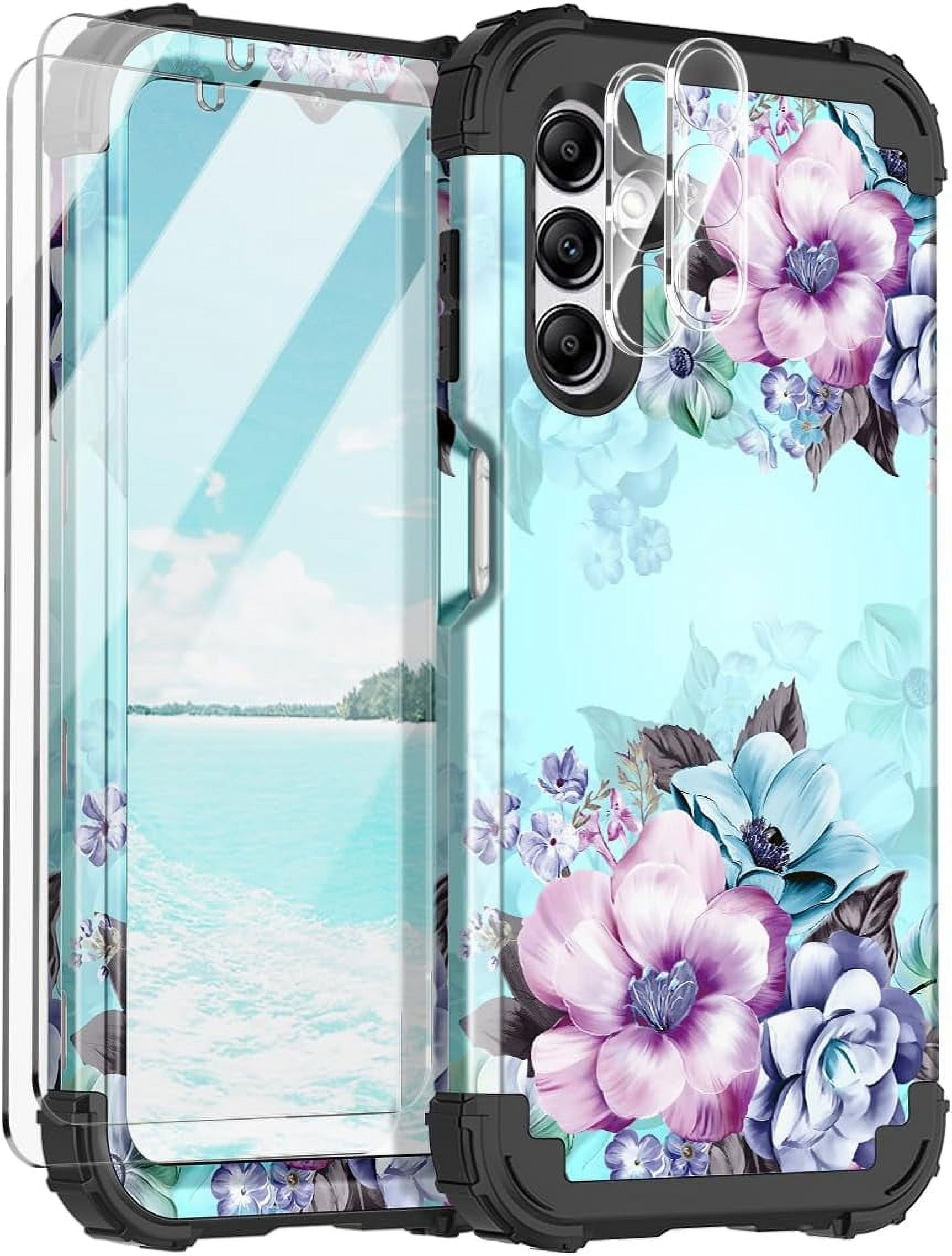 Casetego for Samsung Galaxy A15 5G Case,[2 Pack Screen Protector + 2 Pack Lens Protector]Heavy ...