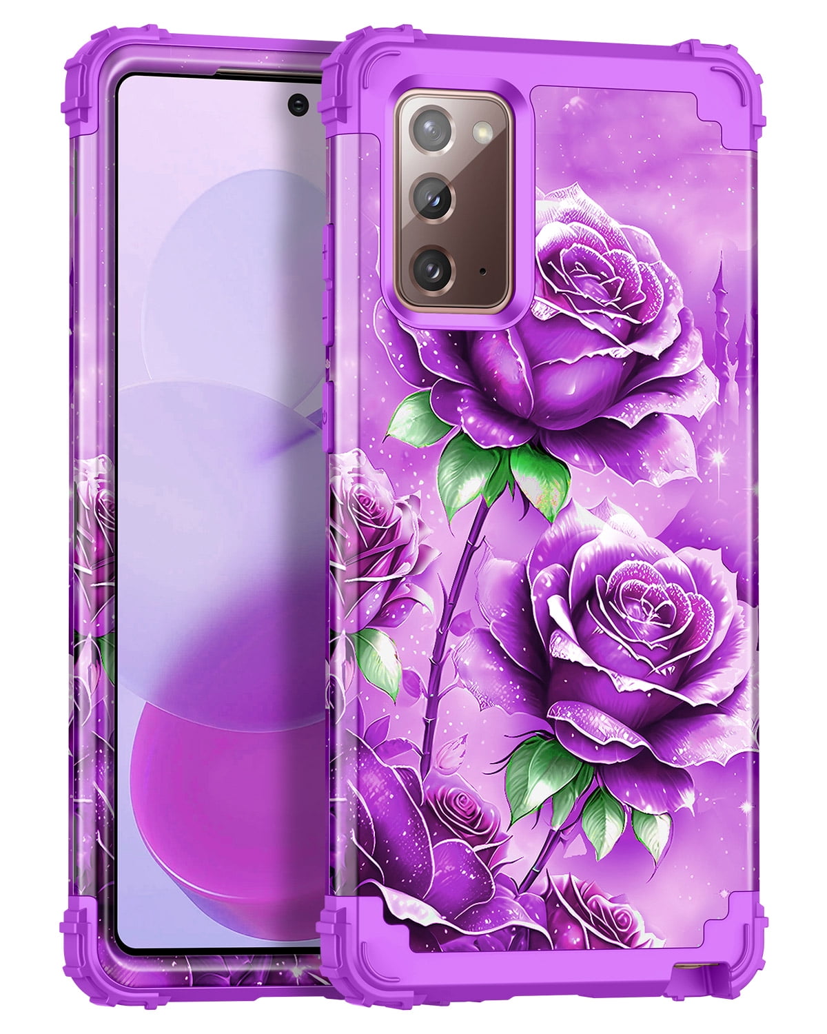 Casetego for Samsung Galaxy Note 20 Case,Glow in The Dark Three Layer ...