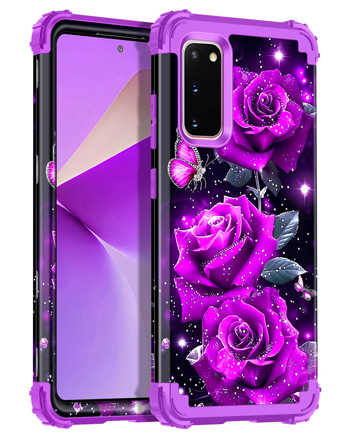 Casetego for Samsung Galaxy S20 Case,Glow in The Dark Three Layer Heavy ...