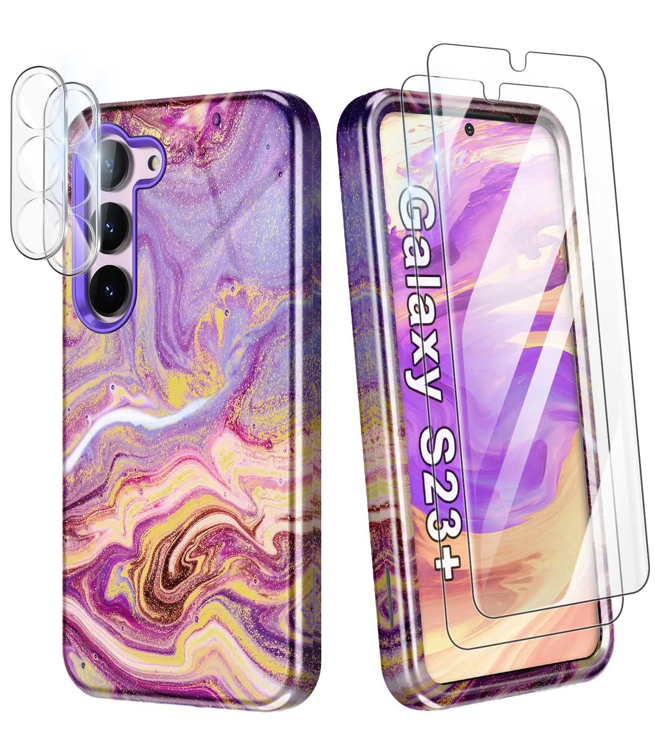 Casetego for Samsung Galaxy S23 Plus Case,Marble Heavy Duty Shockproof ...
