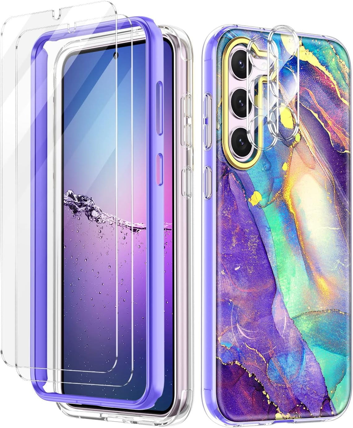 Casetego for Samsung Galaxy S23 Plus Case,Marble Pattern Slim with 2 ...