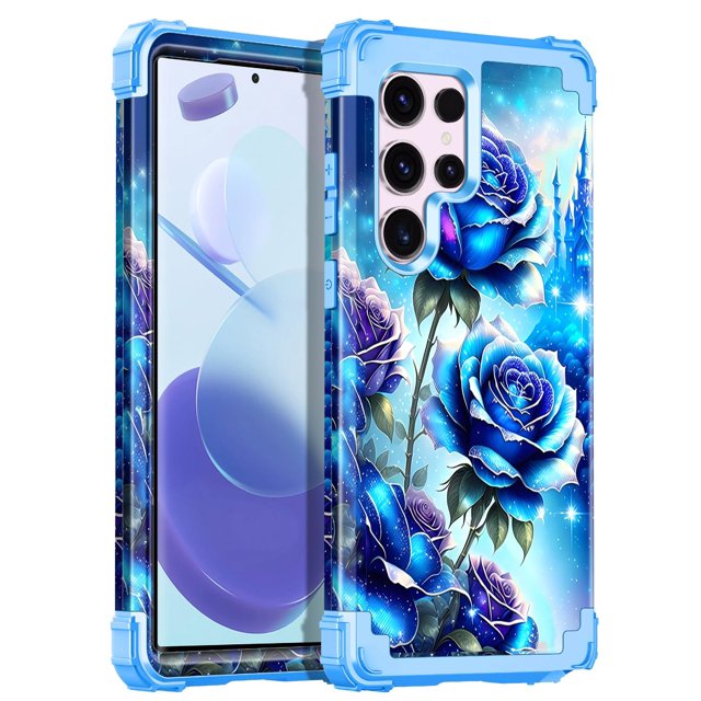 Casetego for Samsung Galaxy S23 Ultra 5G Case,Glow in The Dark Three Layer Heavy Duty Shockproof ...