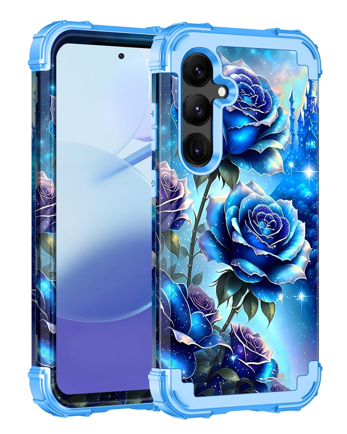 Casetego for Samsung Galaxy S24 Plus 5G Case,Glow in The Dark Three Layer Heavy Duty Shockproof ...