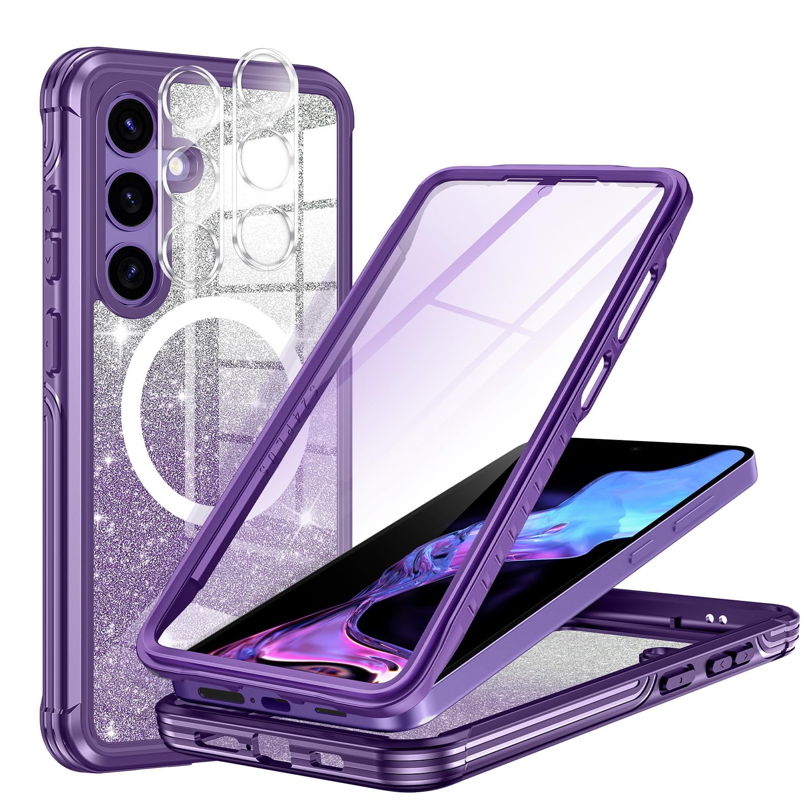Casetego for Samsung Galaxy S24 Plus Case Glitter,Compatible with ...