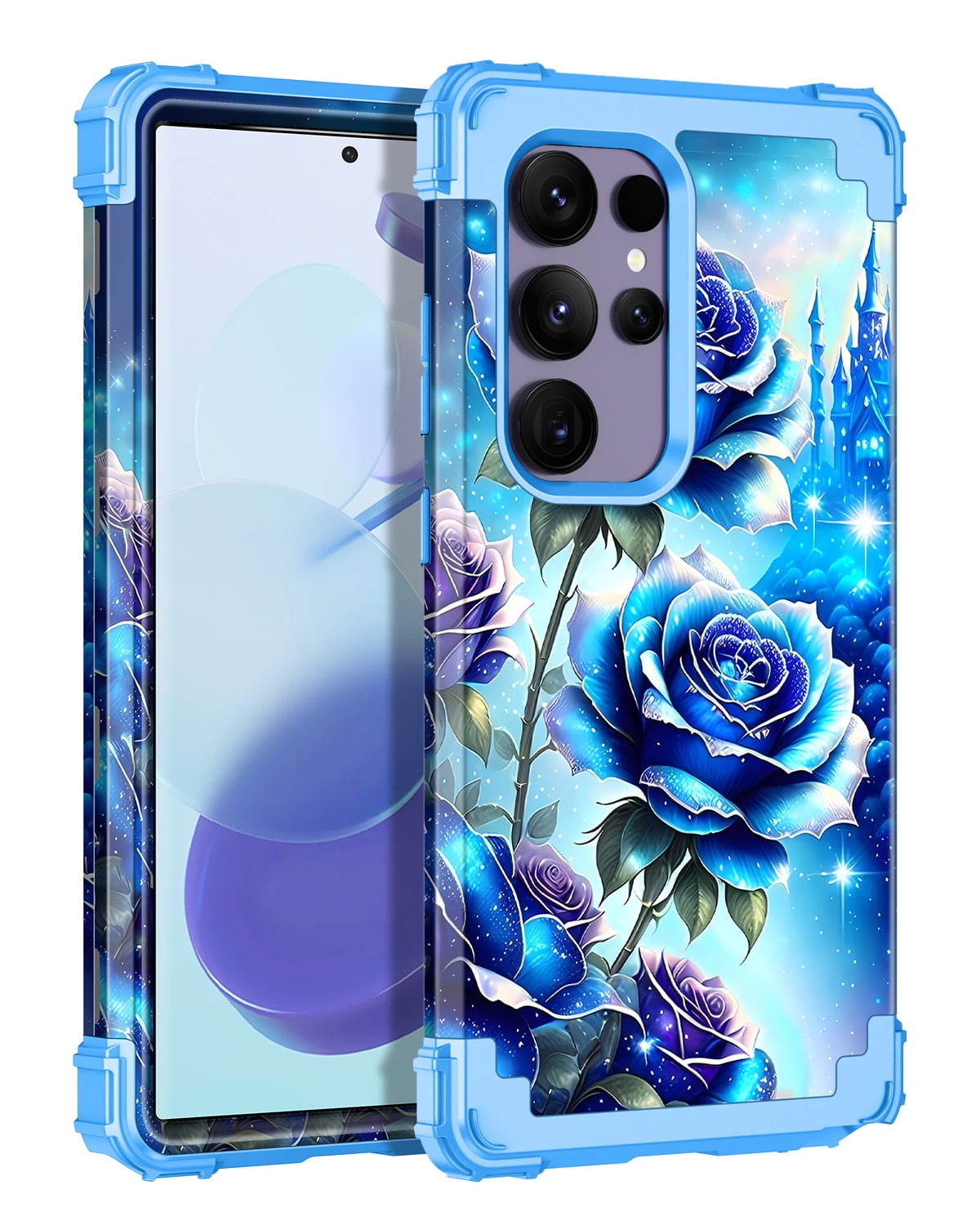 Casetego for Samsung Galaxy S24 Ultra 5G Case,Glow in The Dark Three Layer Heavy Duty Shockproof ...