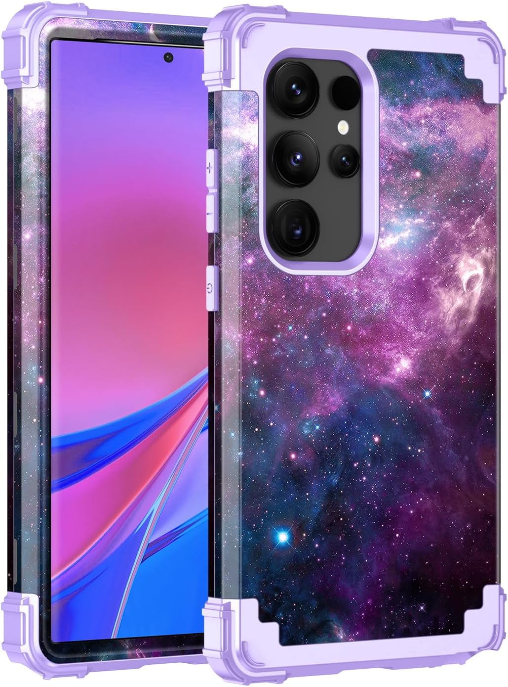 Casetego for Samsung Galaxy S24 Ultra 5G Case,Glow in The Dark Three Layer Heavy Duty Shockproof ...