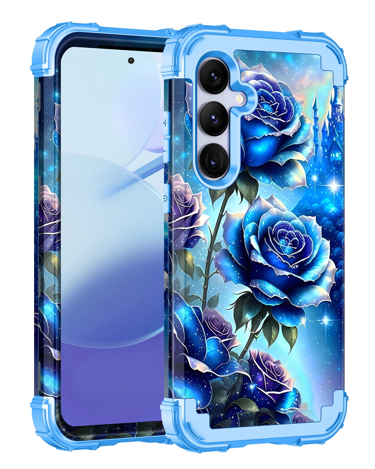 Casetego for Samsung Galaxy S25 5G Case,Glow in The Dark Three Layer Heavy Duty Sturdy ...