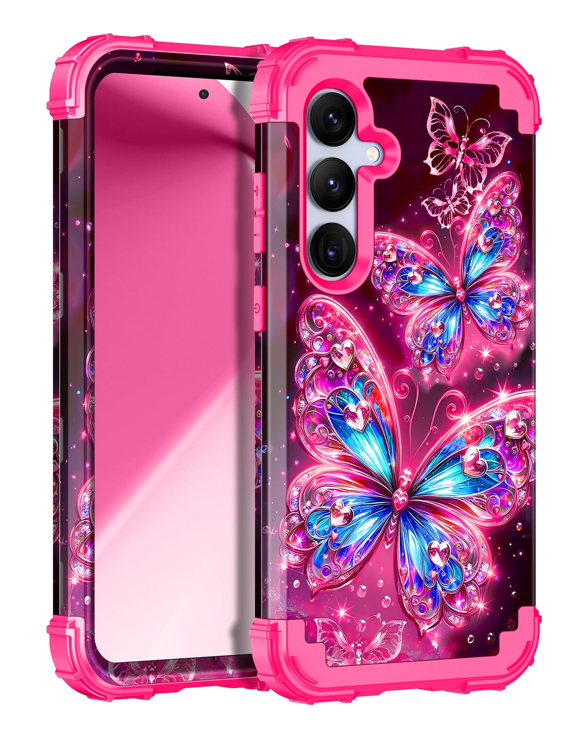 Casetego for Samsung Galaxy S25 5G Case,Glow in The Dark Three Layer ...