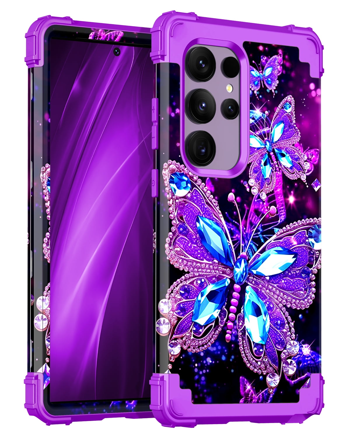 Casetego for Samsung Galaxy S25 Ultra 5G Case,Glow in The Dark Three ...