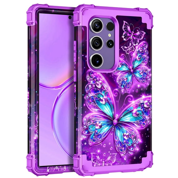 Casetego Samsung Galaxy S25 Ultra Case, Glow in the Dark, Shockproof Protection, Heavy Duty ...