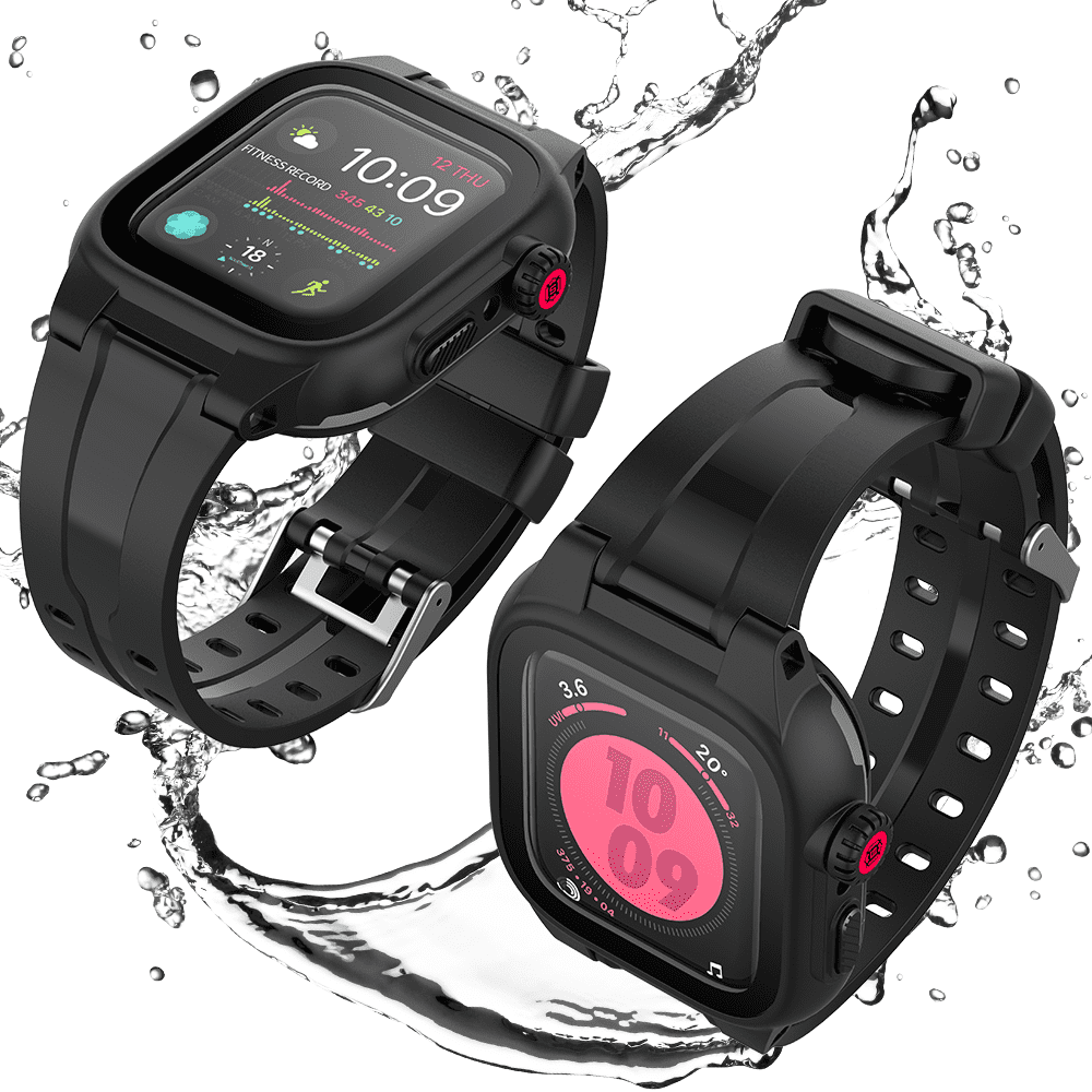 Casetego for Waterproof Apple Watch Case,IP68 Waterproof Case with Band ...