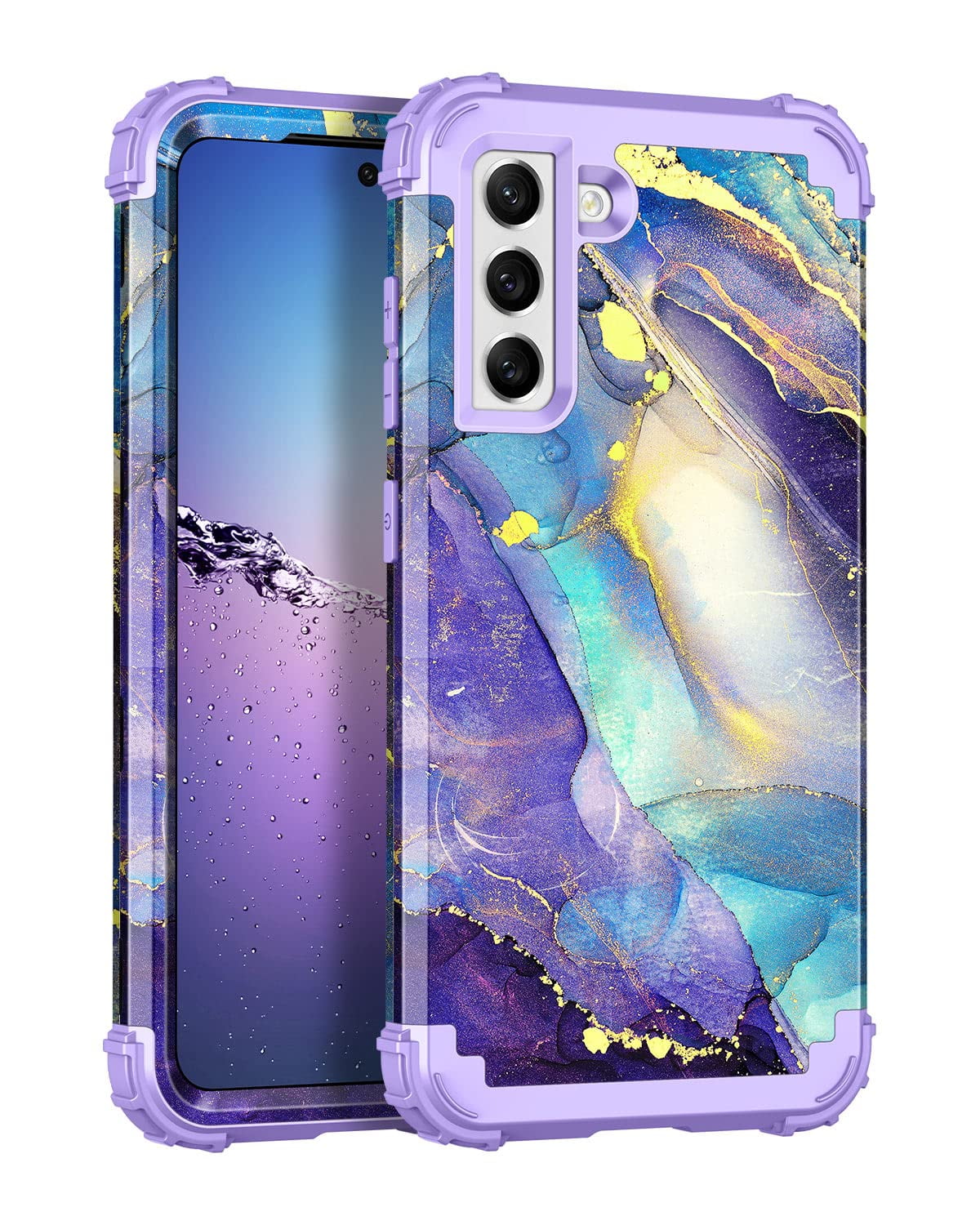 Casetego Shockproof Samsung Galaxy S21 FE 5G Cell Phone Case, Purple - Walmart.com