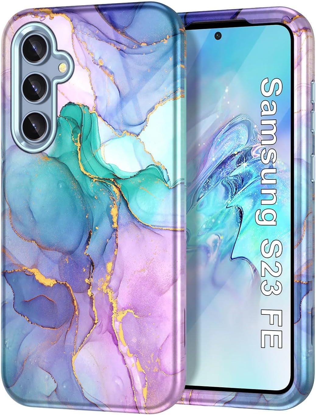 Casetego for Samsung Galaxy S23 FE Case,Fashion Marble Heavy Duty ...