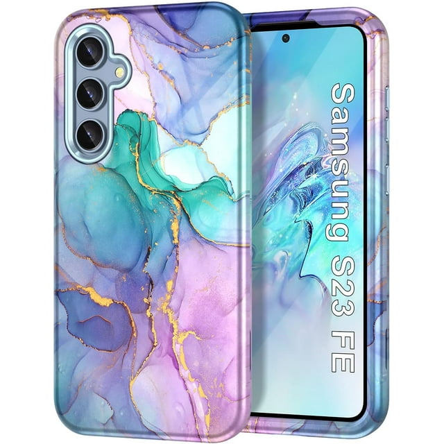 Casetego for Samsung Galaxy S23 FE Case,Fashion Marble Heavy Duty ...
