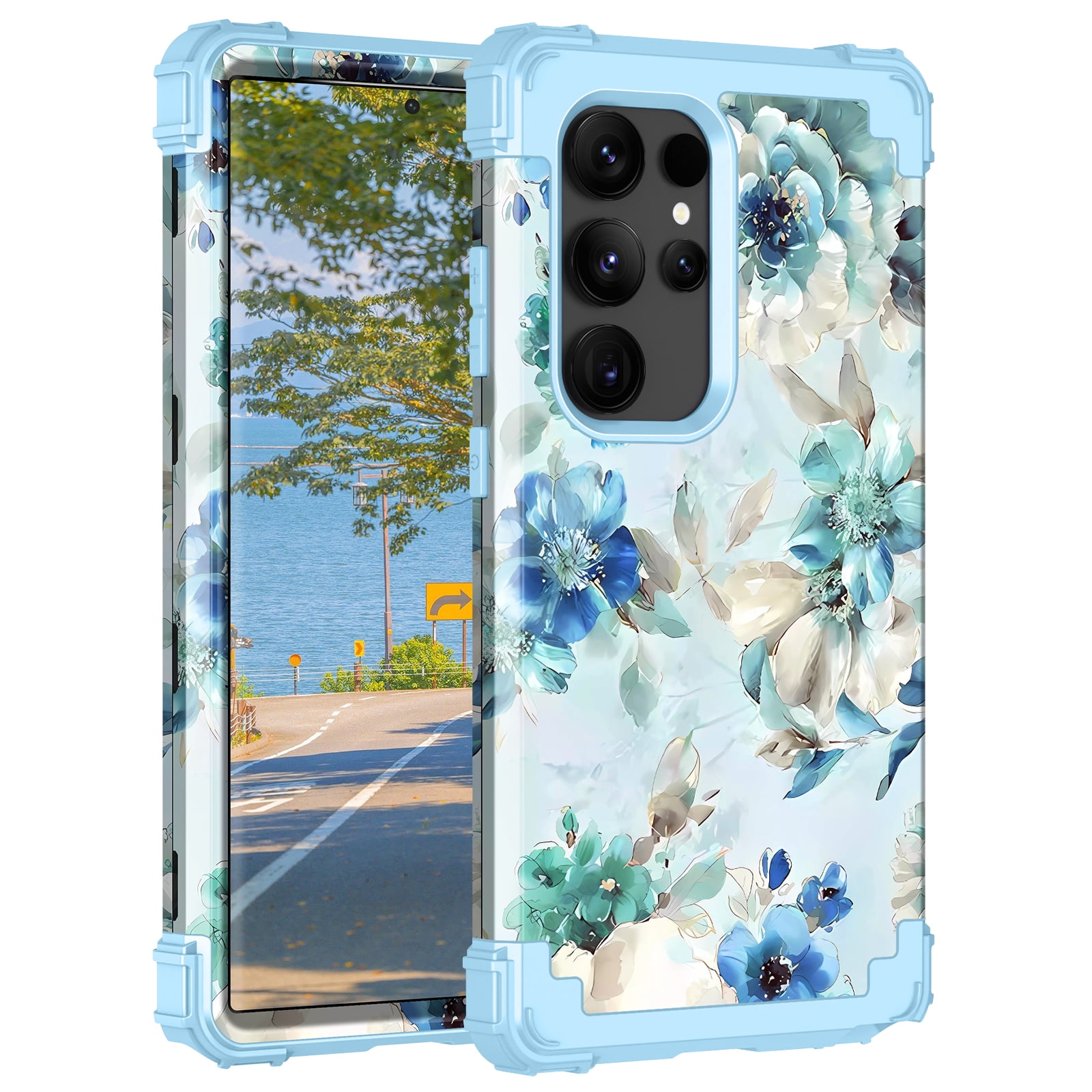 Casetego for Samsung Galaxy S24 Ultra Case,Marble Three Layer Heavy ...