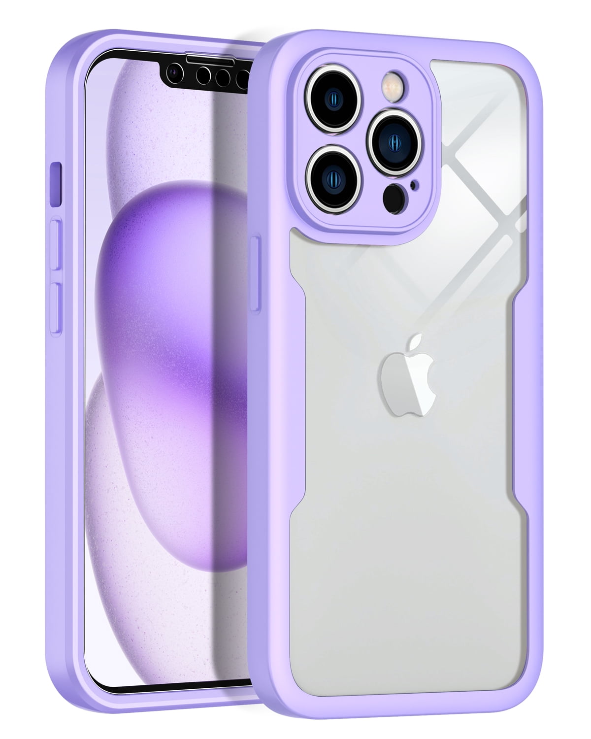 Casetego for iPhone 13 Pro Case,[Non-Yellowing] Transparent 360° Full ...