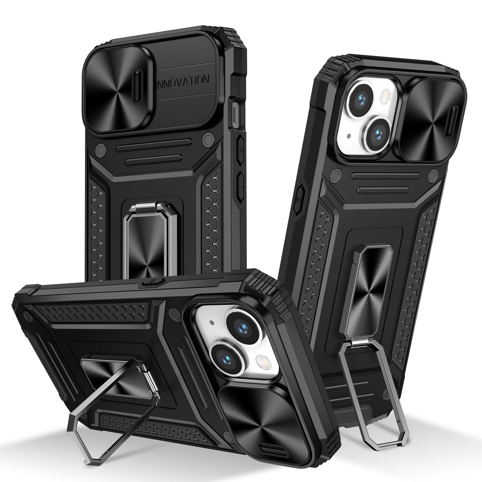 Casetego for iPhone 15 Case,Kickstand Case with Camera Protector ...