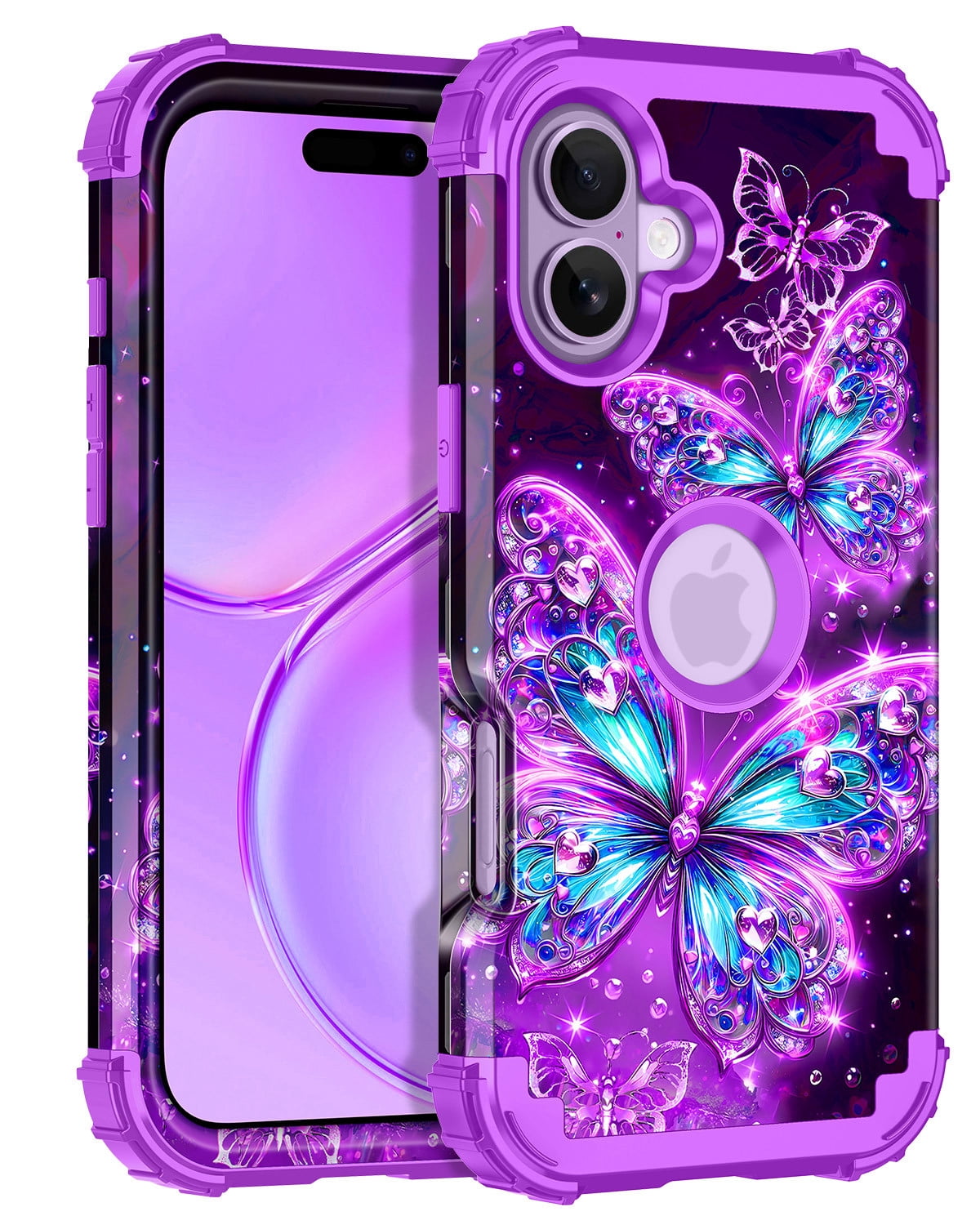 Casetego for iPhone 17 5G Case,Glow in The Dark Three Layer Heavy Duty ...