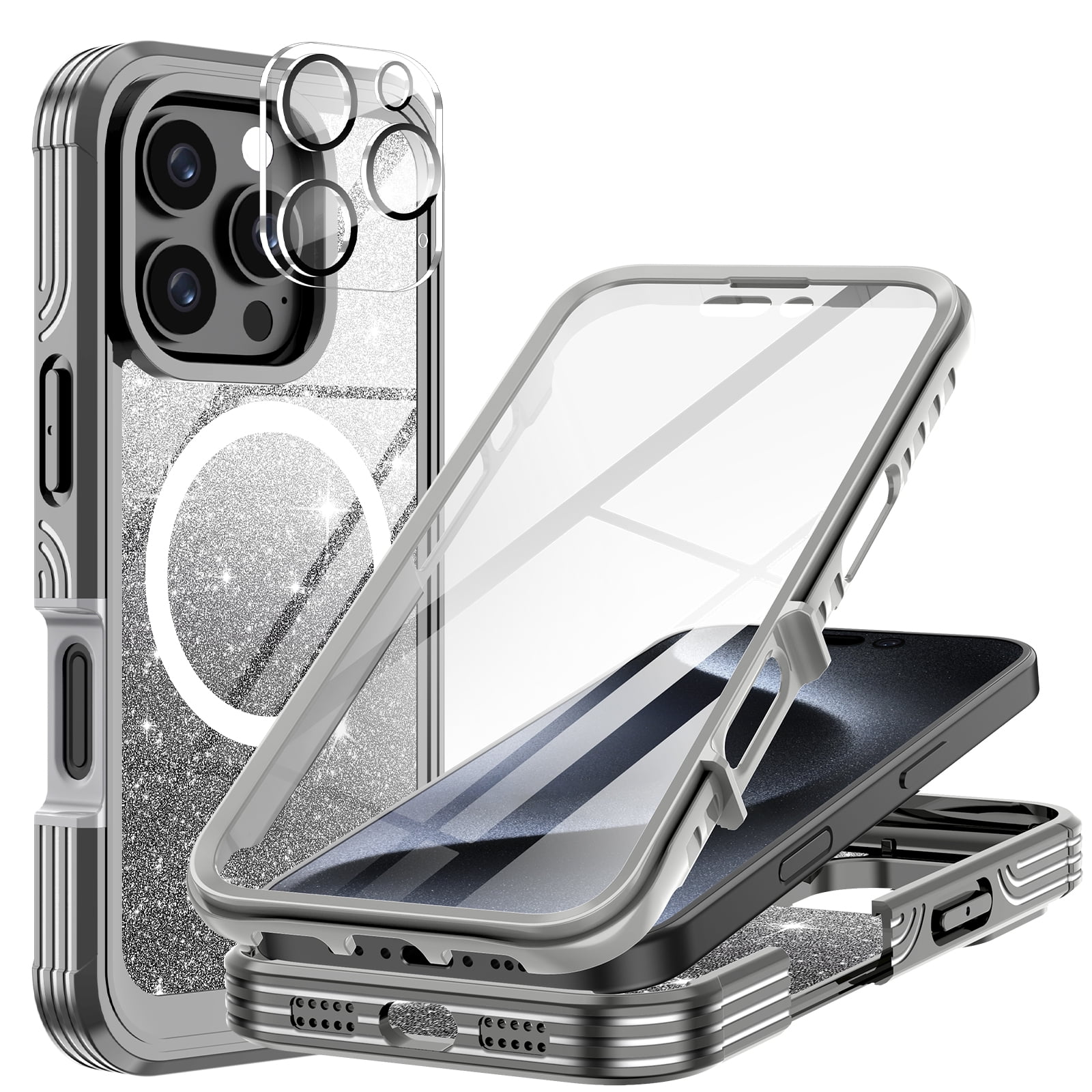 Casetego for iPhone 16 Pro Max Magnetic Case,[Compatible with MagSafe] Full Body Shockproof with ...