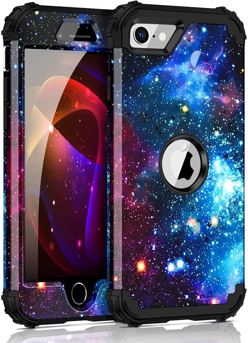 Casetego Glow Shiny iPhone SE Case 3D Three Layer Heavy Duty Shockproof ...