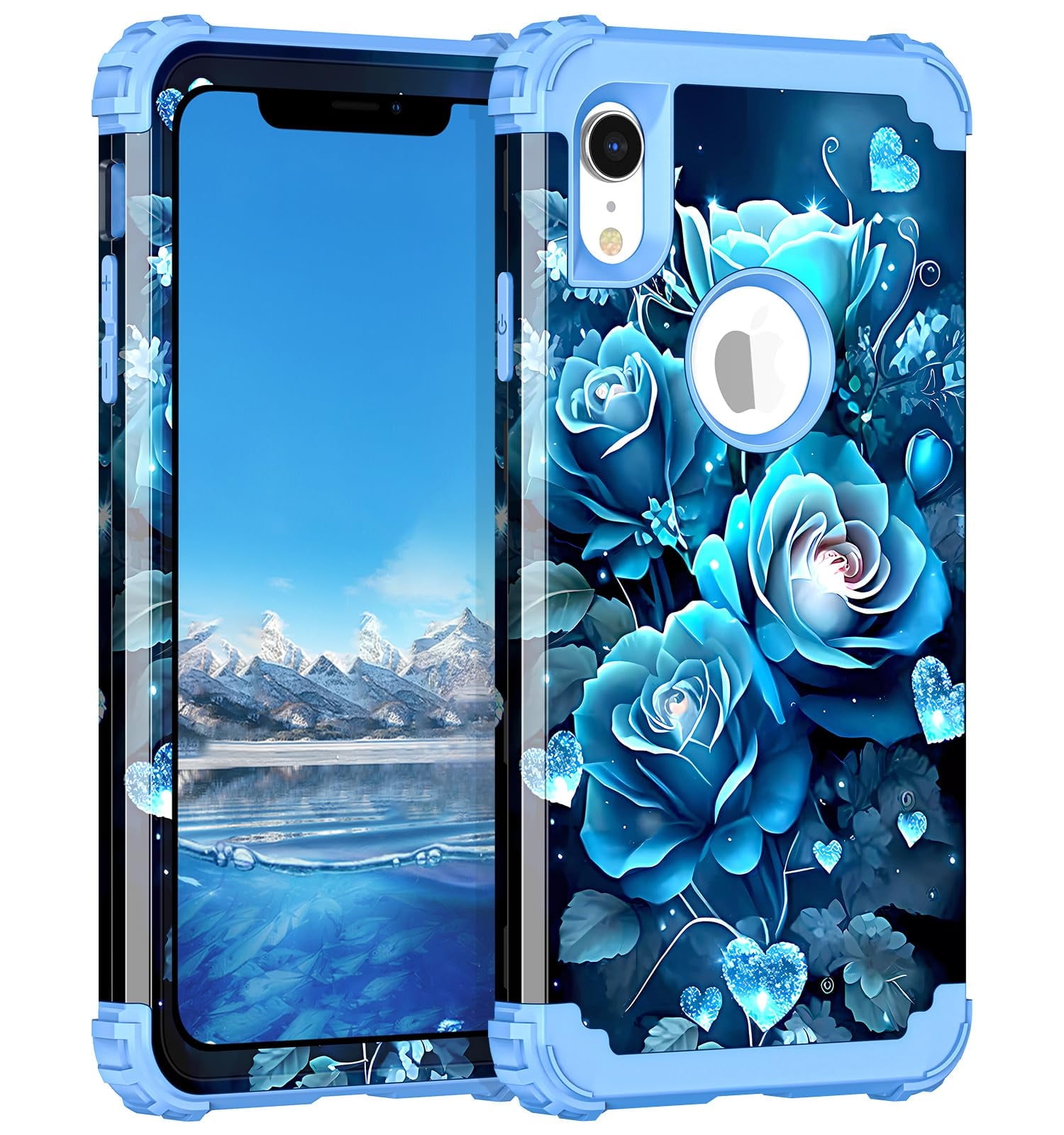 Casetego for iPhone XR Case,3 in 1 Heavy Duty Hybrid Sturdy High Impact ...
